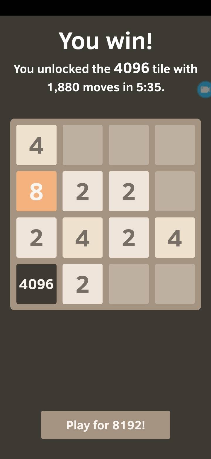 New WR mobile 4096 run 5:35 (finally got all mobile records) | Scrolller