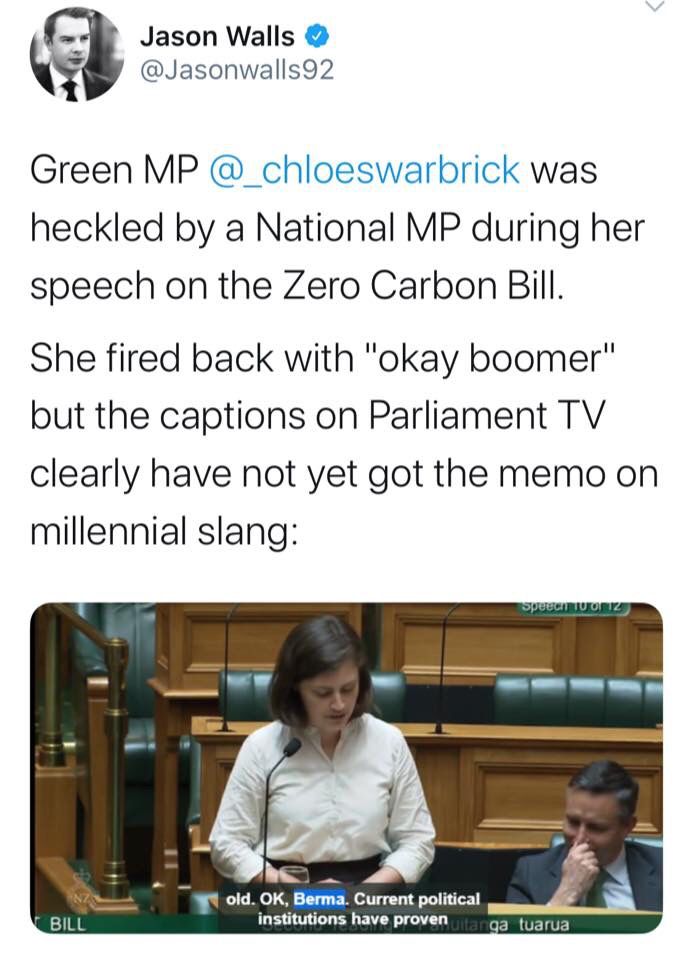 New Zealand’s youngest ever MP, Chloë Swarbrick, in parliament today ... New Zealand’s youngest ever MP, Chloë Swarbrick, in parliament today ...