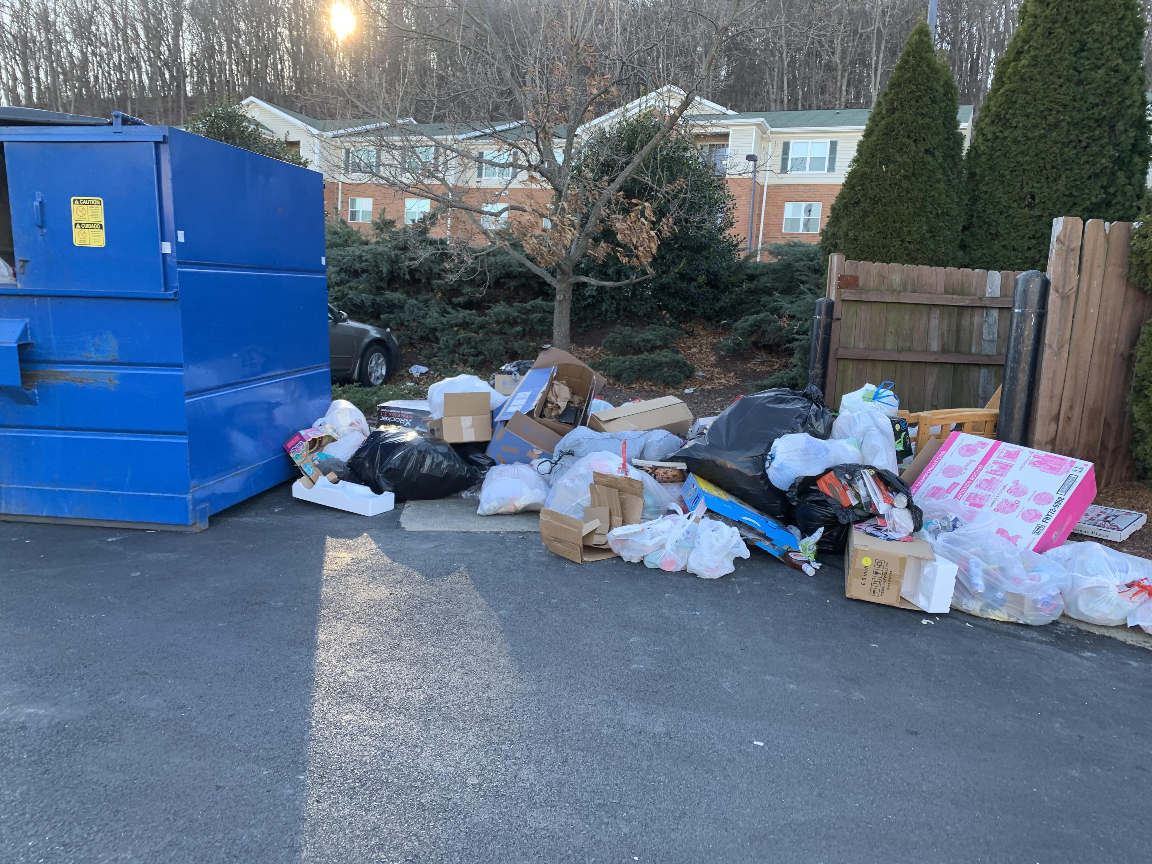 Next to an empty dumpster... | Scrolller