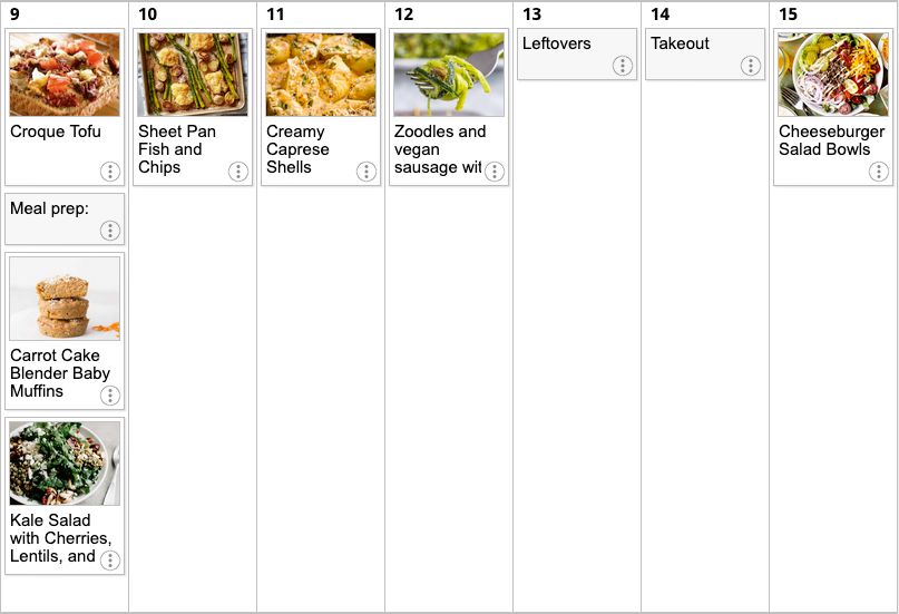 Next week's meal plan | Scrolller