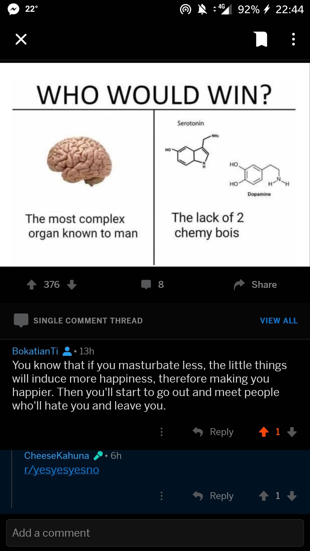 Nice for your dopamine receptors though | Scrolller