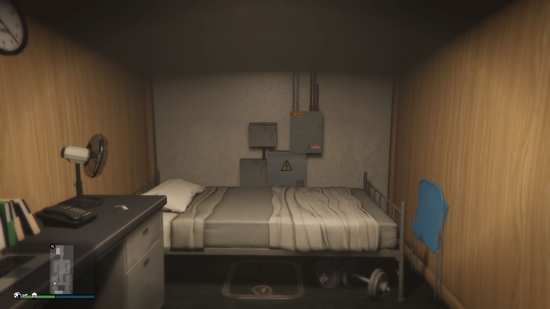 Nice high voltage box right next to the bed | Scrolller