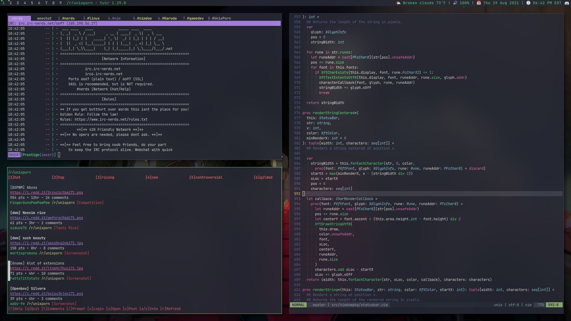 [Nimdow] Window Manager Development | Scrolller