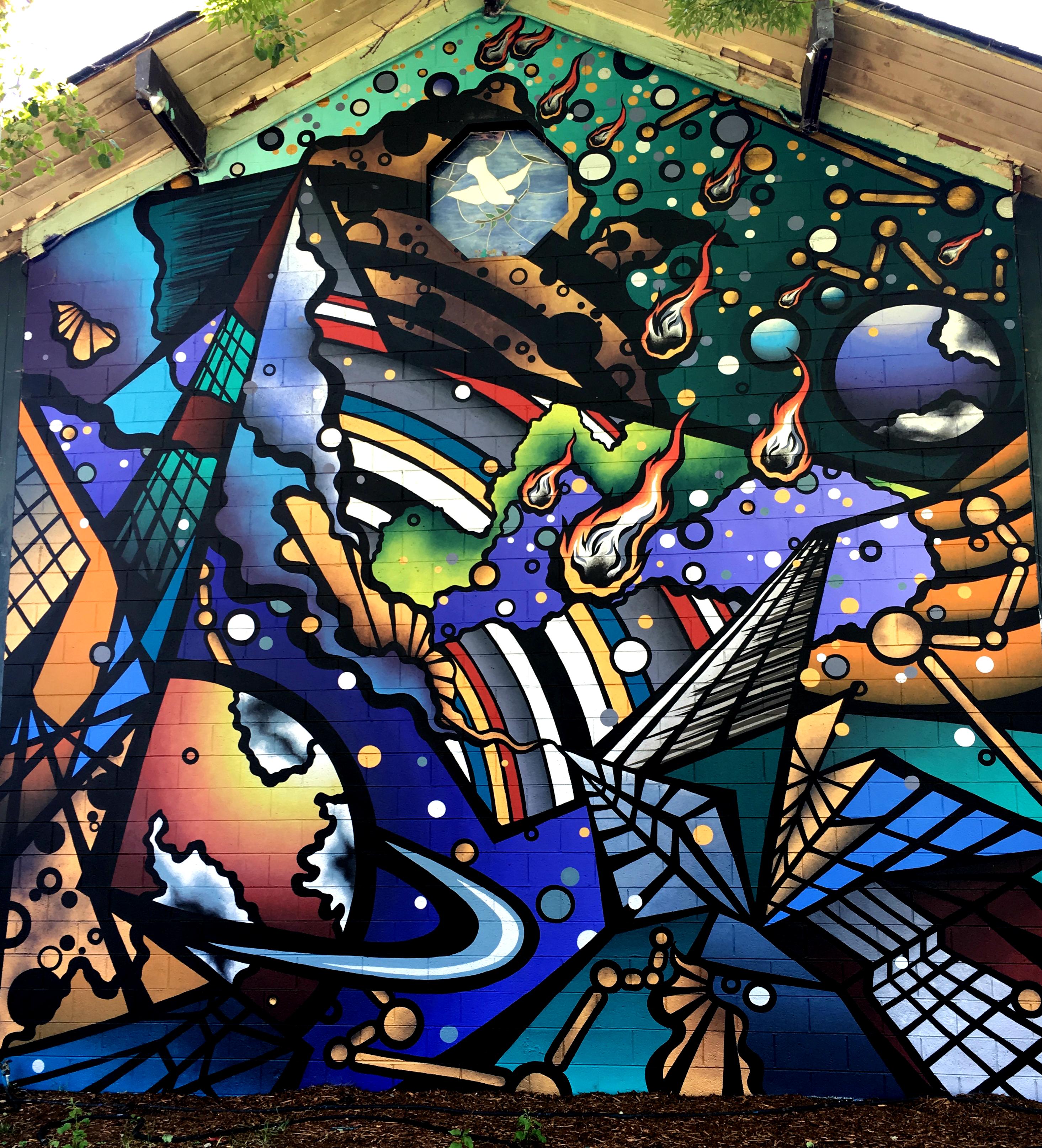 Nine months later and it is finally done! I present to you my first mural, '2520'. | Scrolller