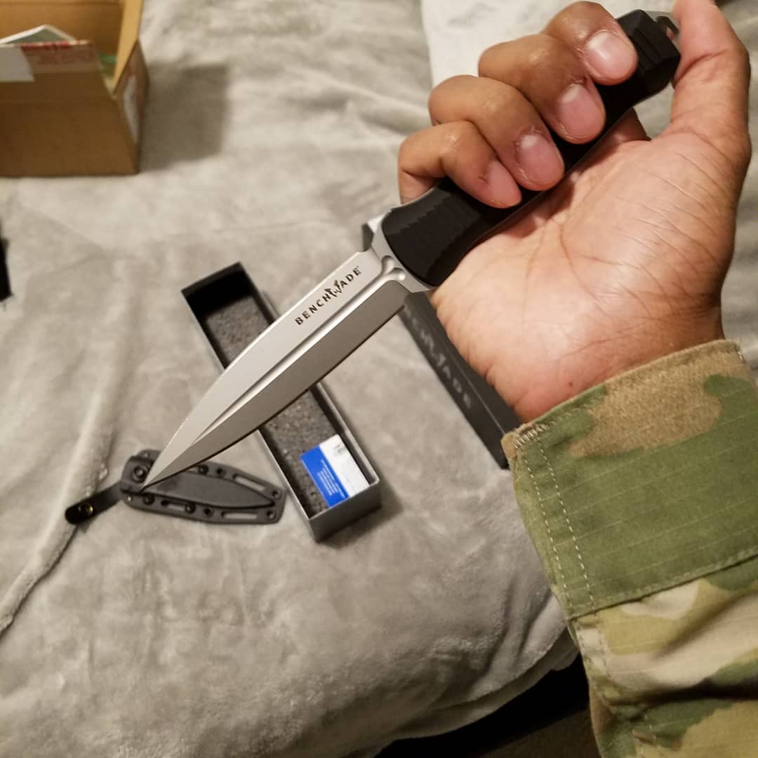 NKD fixed blade Infidel satin finish | Scrolller