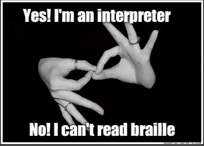 No, I don't read braille! | Scrolller