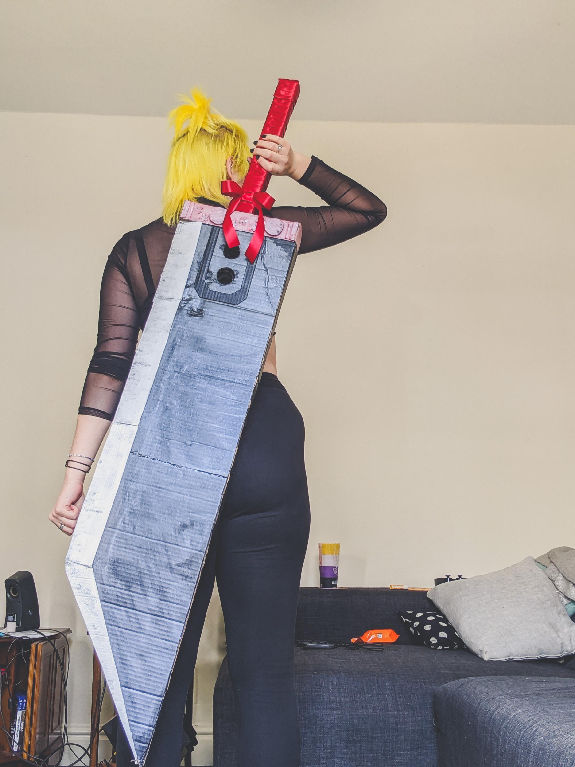 [no spoilers] finally finished my cardboard buster sword! i wanted to ...