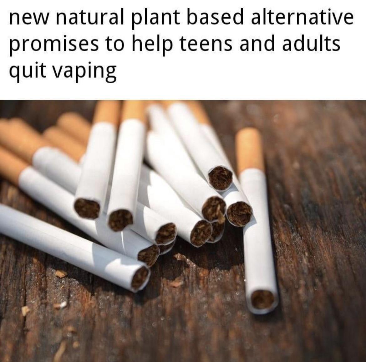 No Vape. Plant based alternative | Scrolller