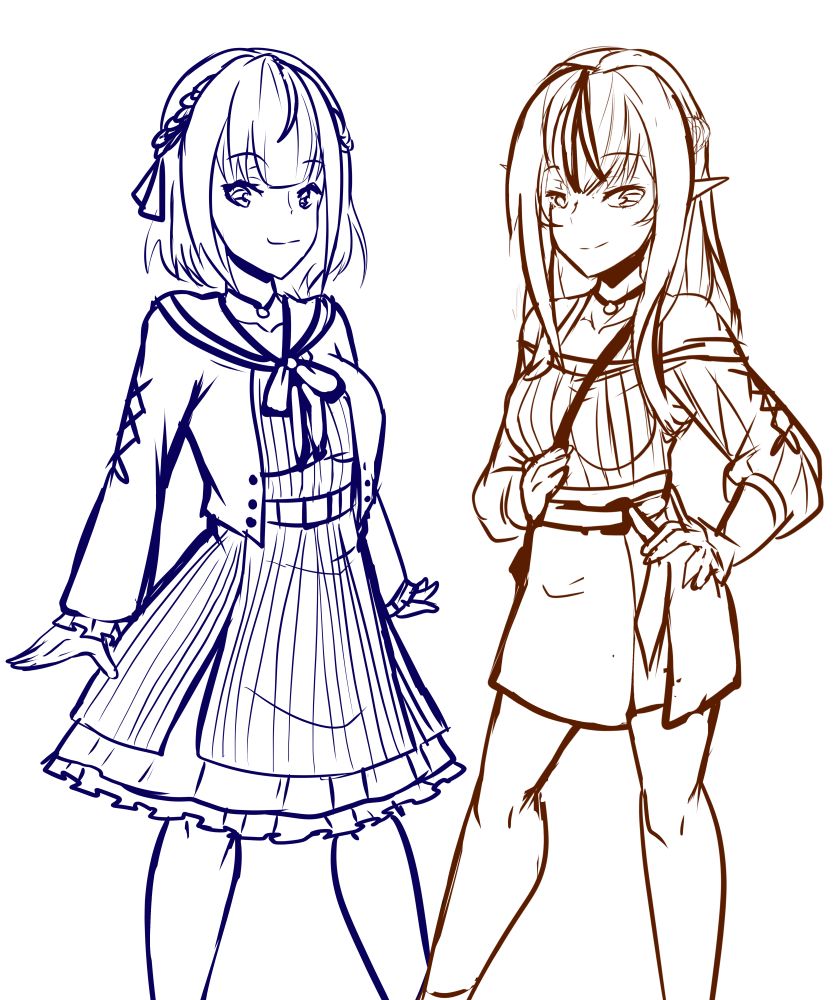 NoeFure outfit swap sketch | Scrolller