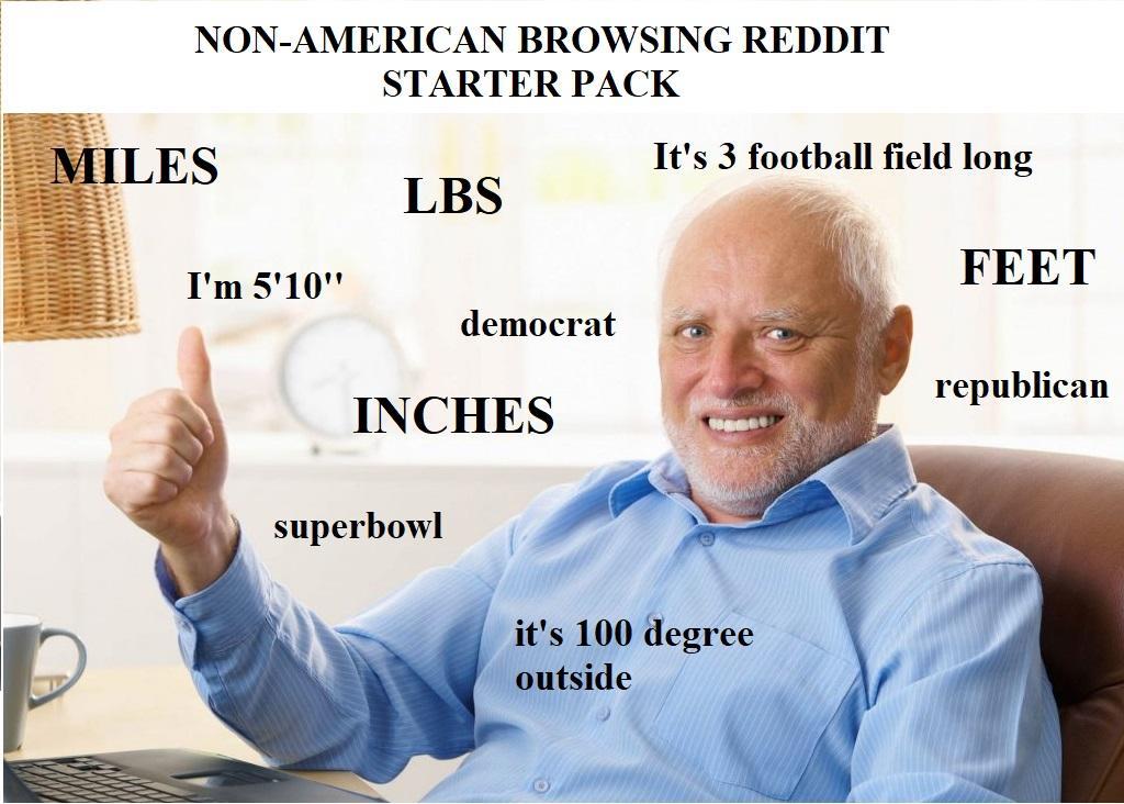 Non-american browsing reddit starter pack | Scrolller