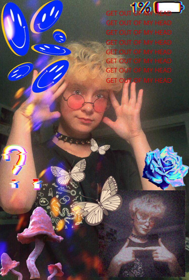 Nonbinary femboy with fluffy hair! | Scrolller