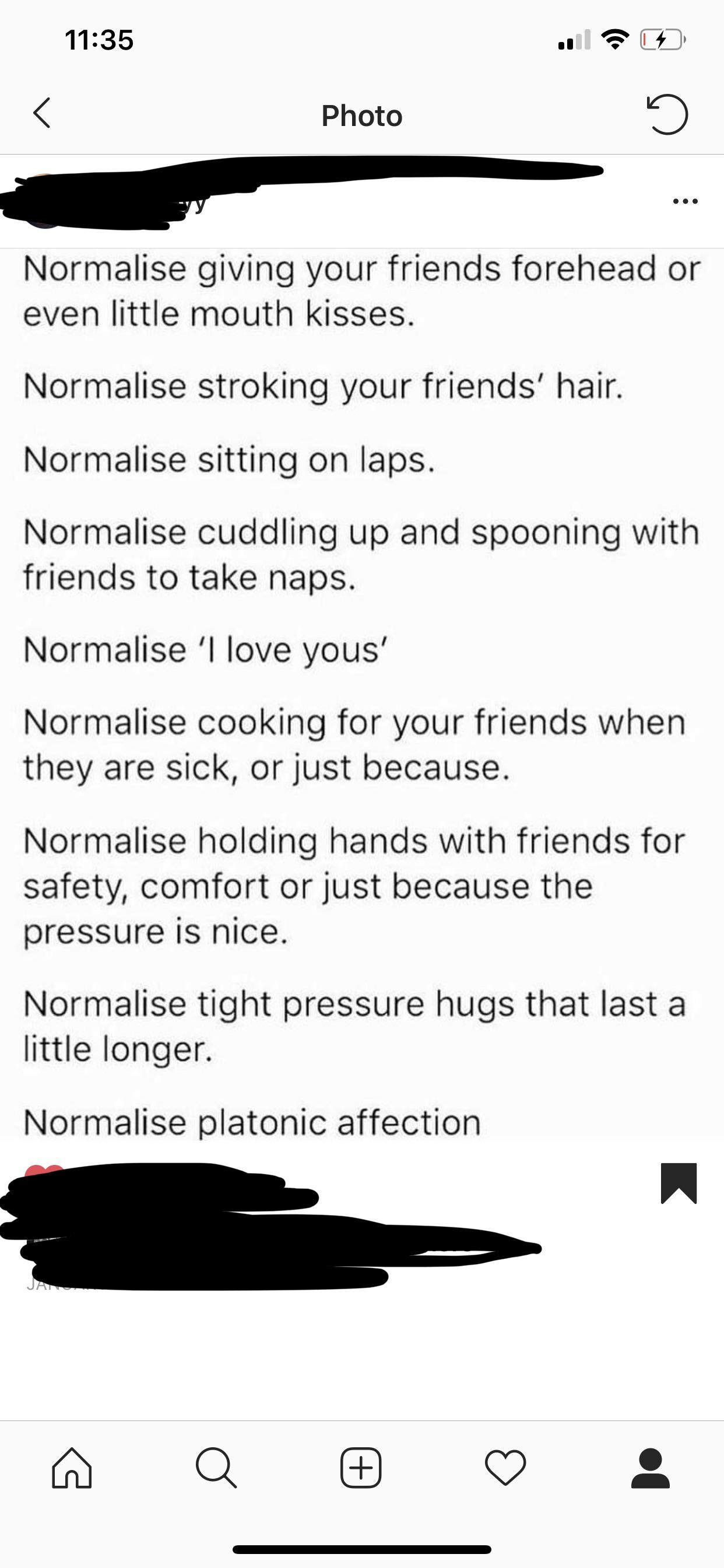 Normalize platonic affection | Scrolller