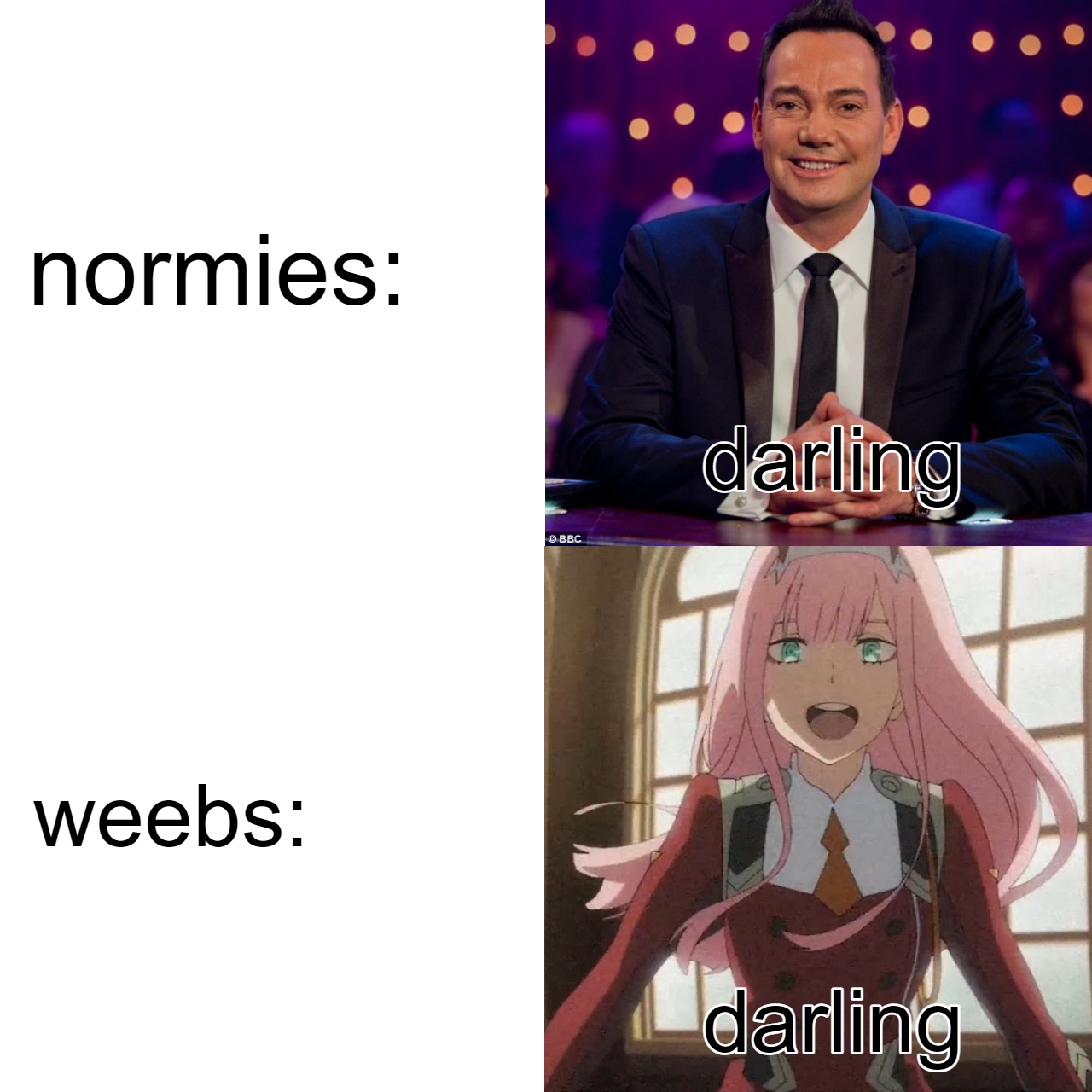 normies and weebs. darling | Scrolller