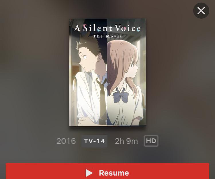 NORTH AMERICAN NETFLIX has A Silent Voice!! | Scrolller