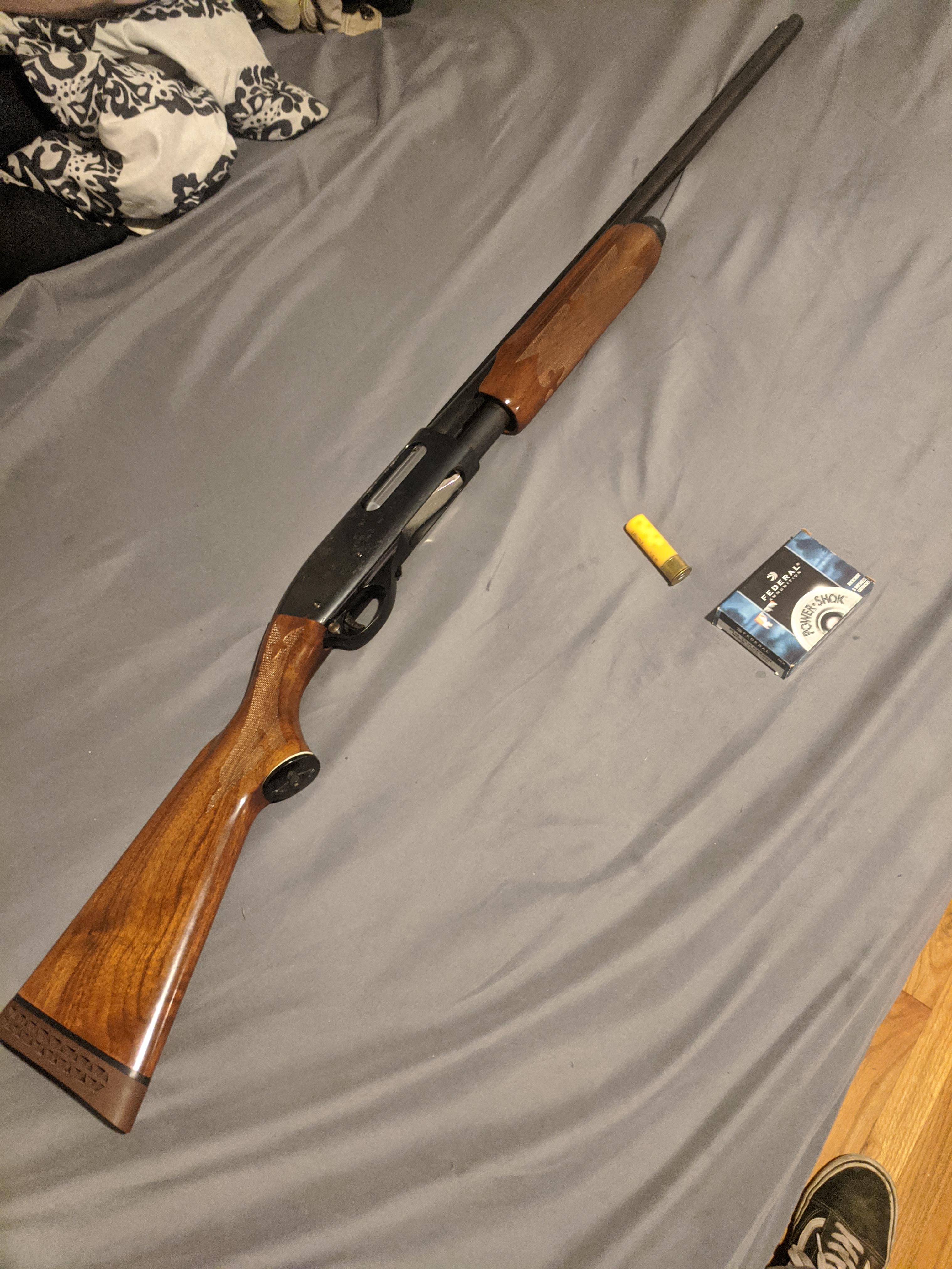 Not a fancy picture, or a fancy shotgun. My very first boomstick, 1973 wingmaster in 20ga ...