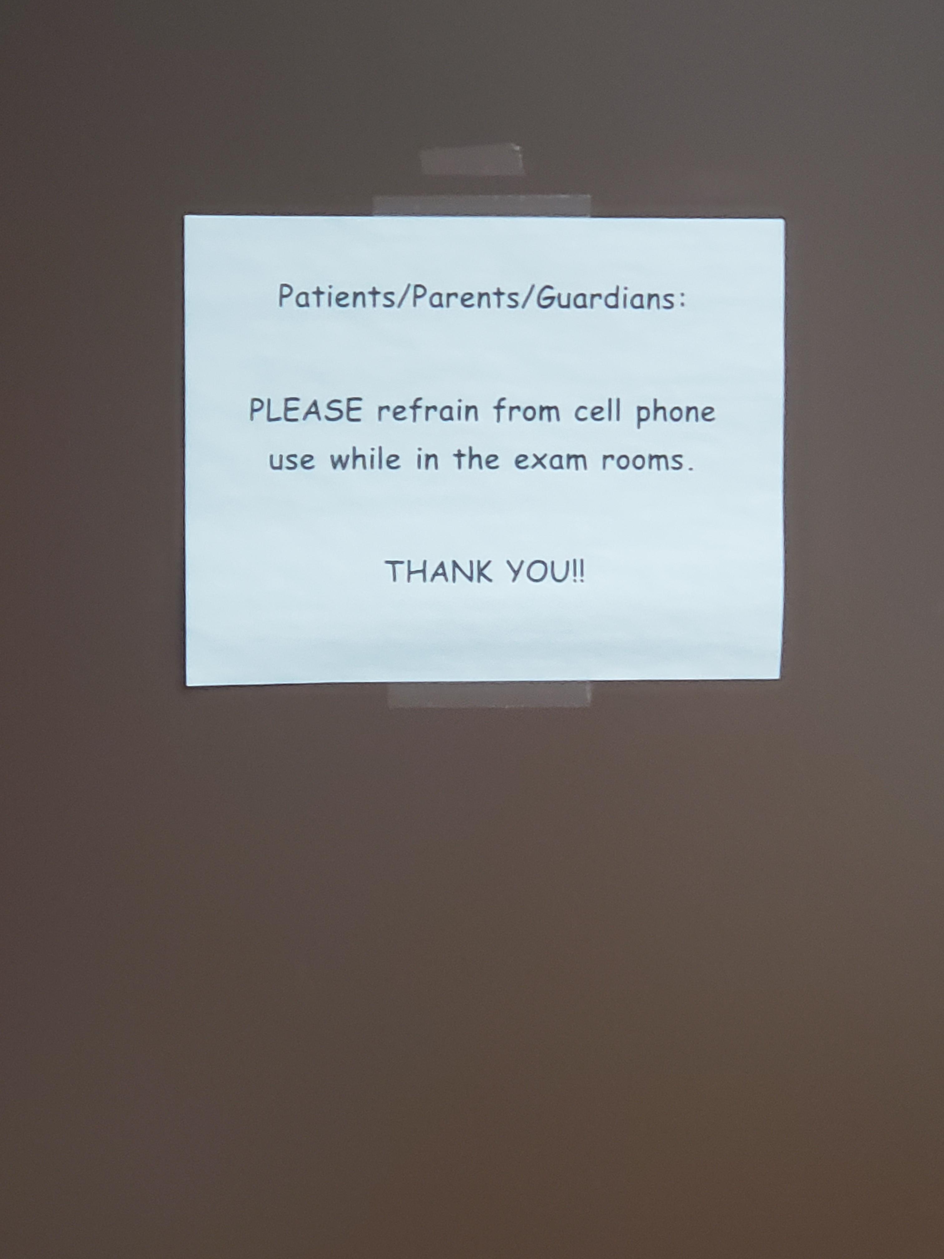 Note in a doctor's office. | Scrolller