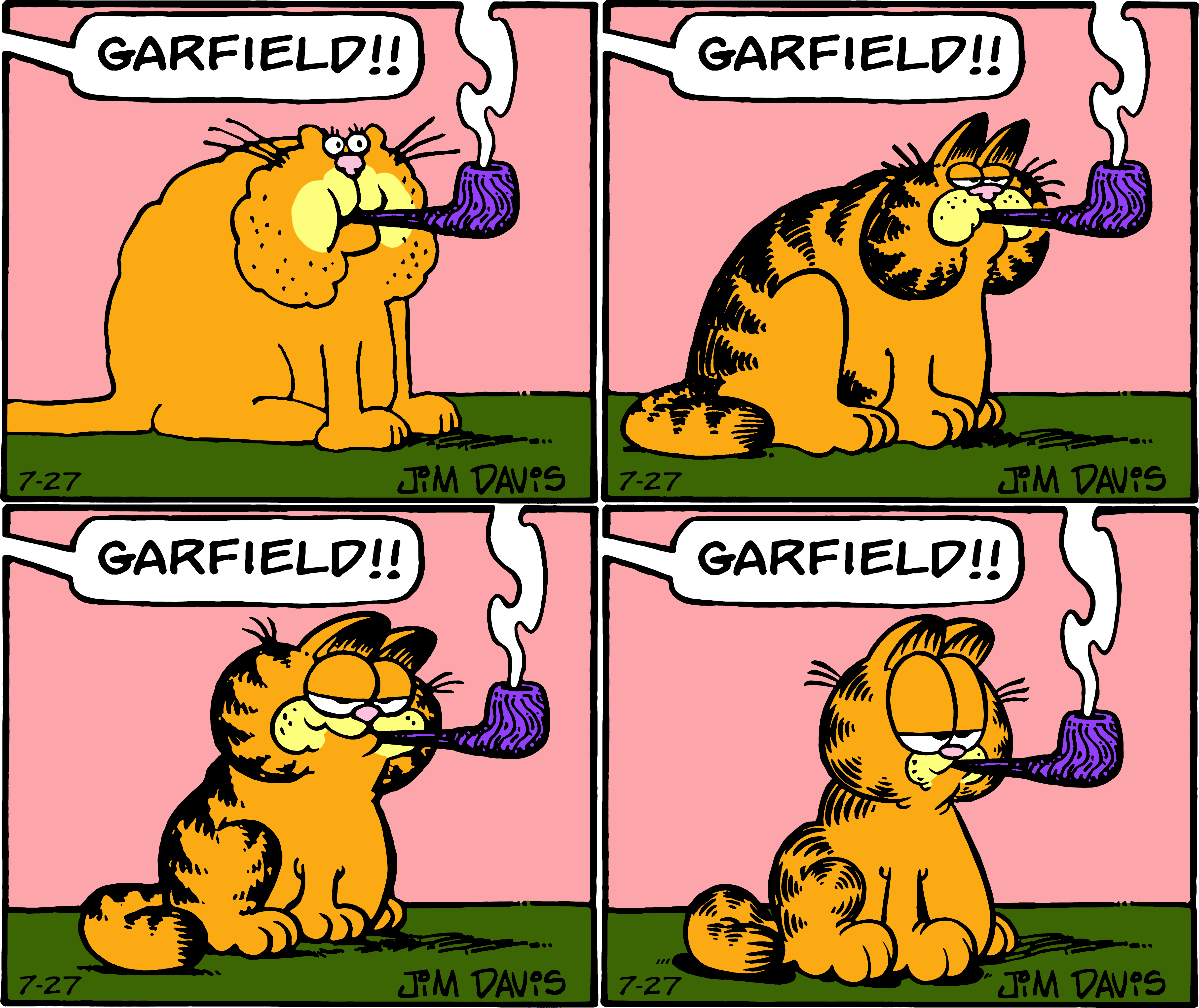 Now where could my pipe be? Garfield! | Scrolller