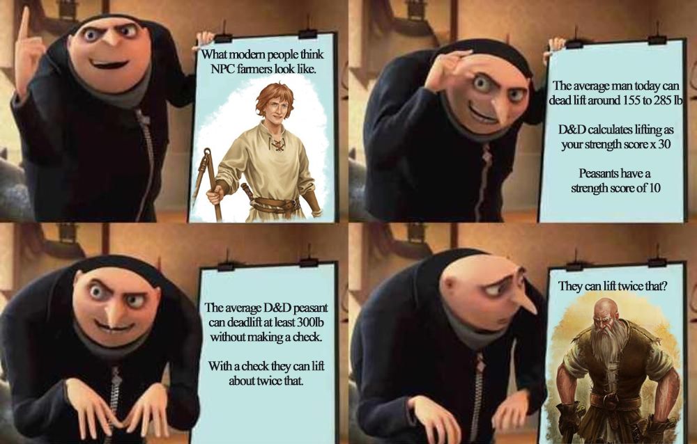 NPC farmers be stronk!!! | Scrolller