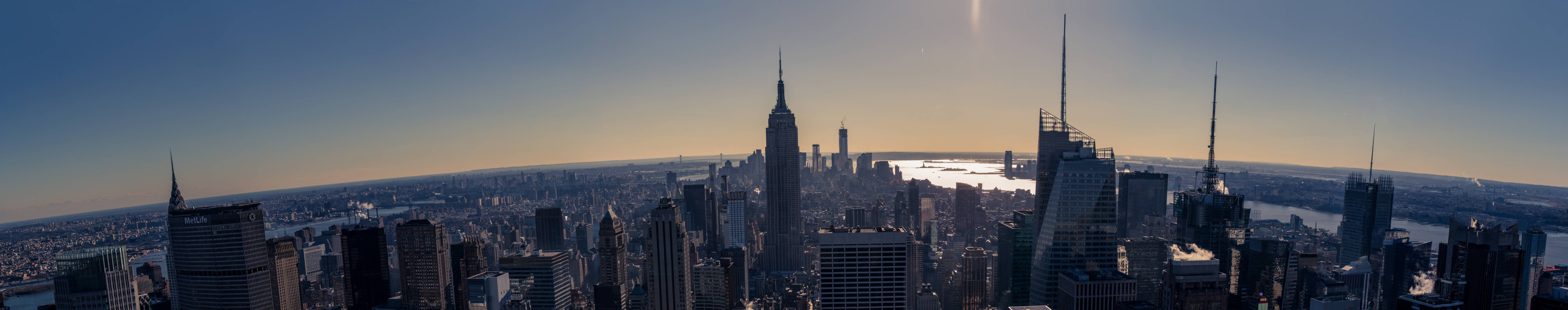 NYC Panorama from on top of the Rockefeller Center | Scrolller