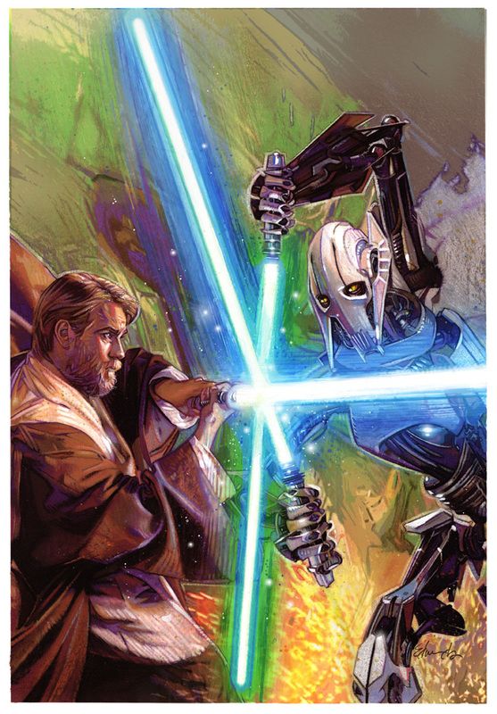Obi-Wan and Grievous by Tommy Lee Edwards | Scrolller