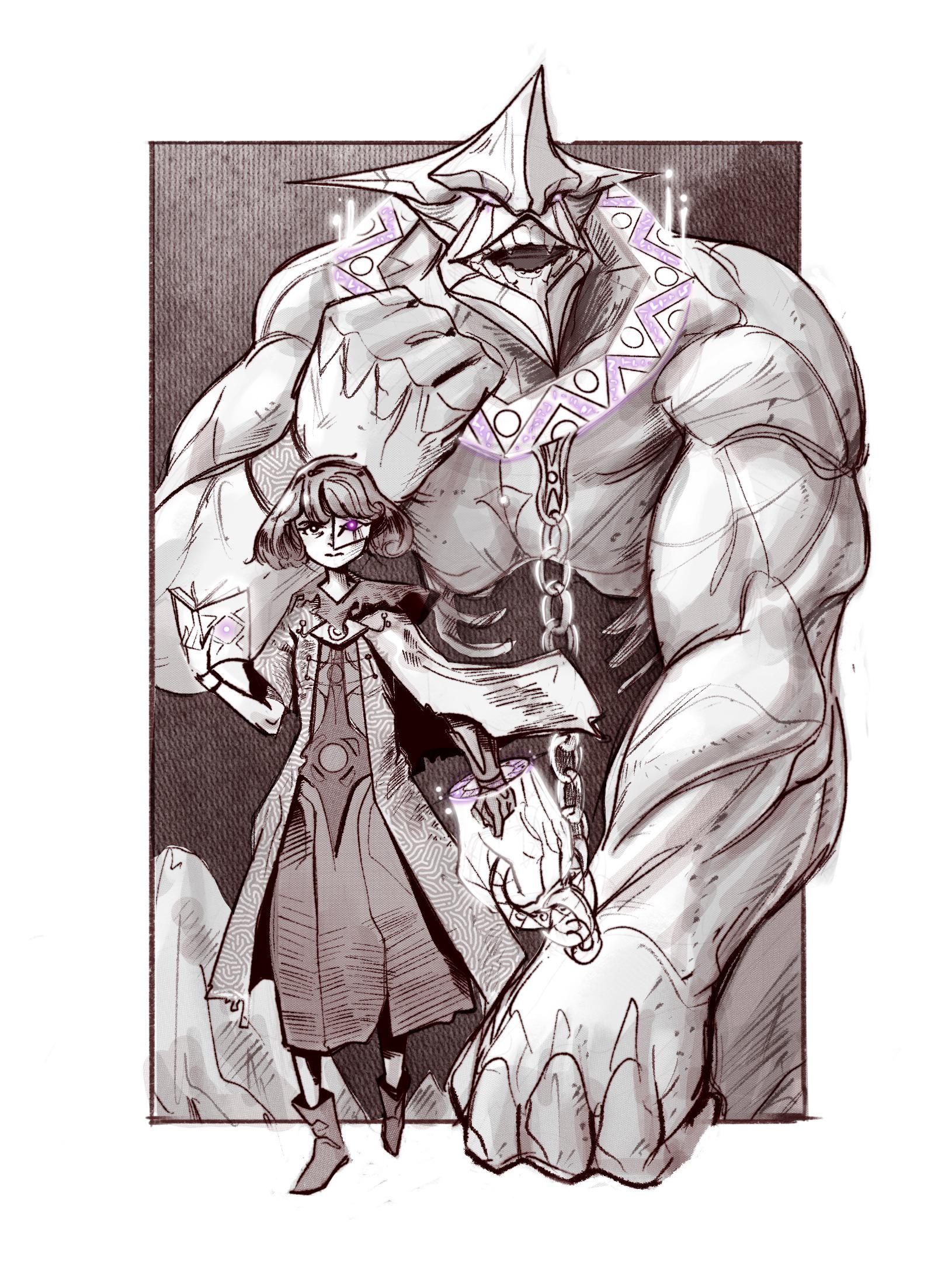 [OC] a young mage with her pet demon. | Scrolller