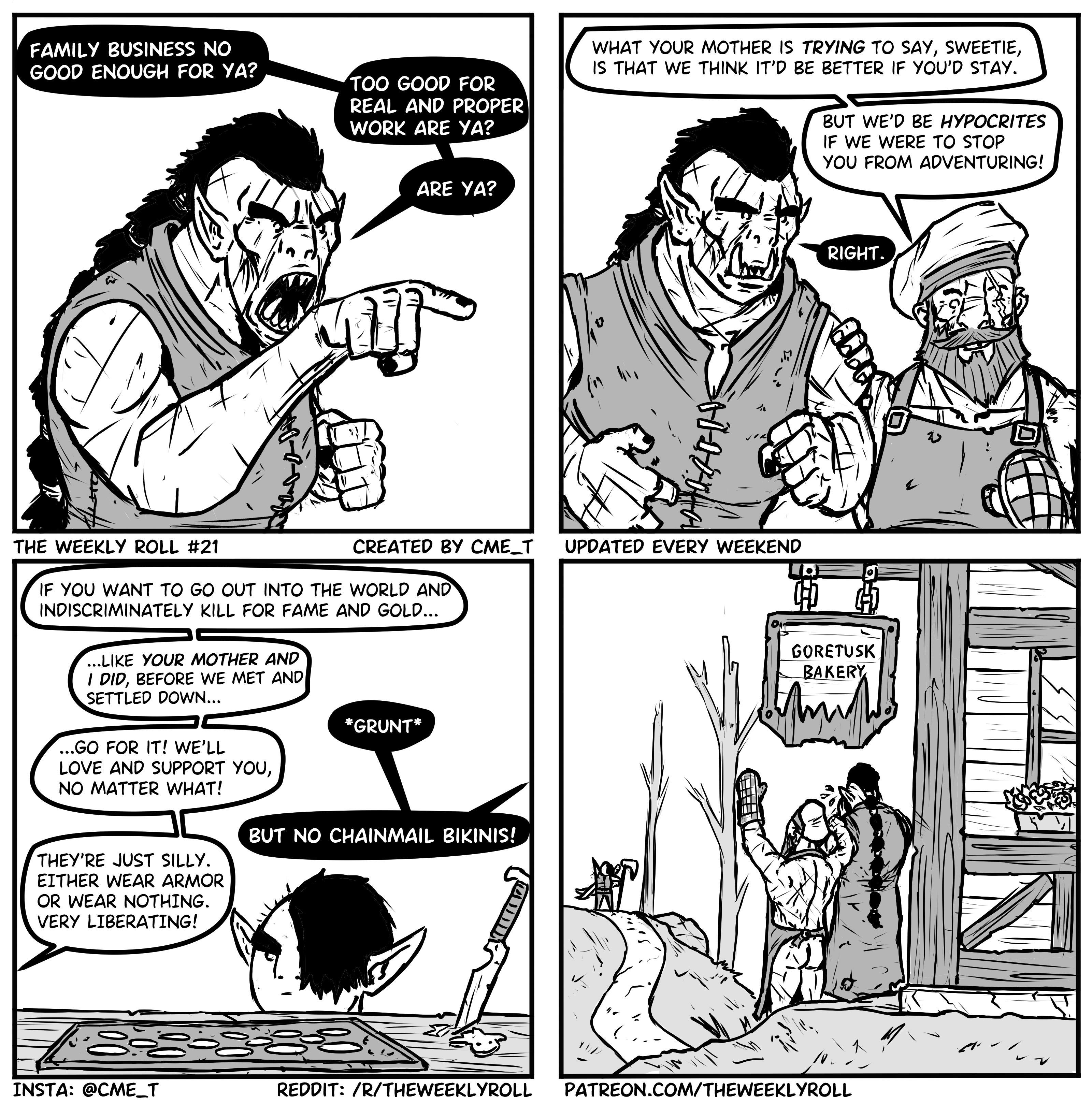 [OC][Art] A murderhobo's backstory: The dawn of Grogna | Scrolller