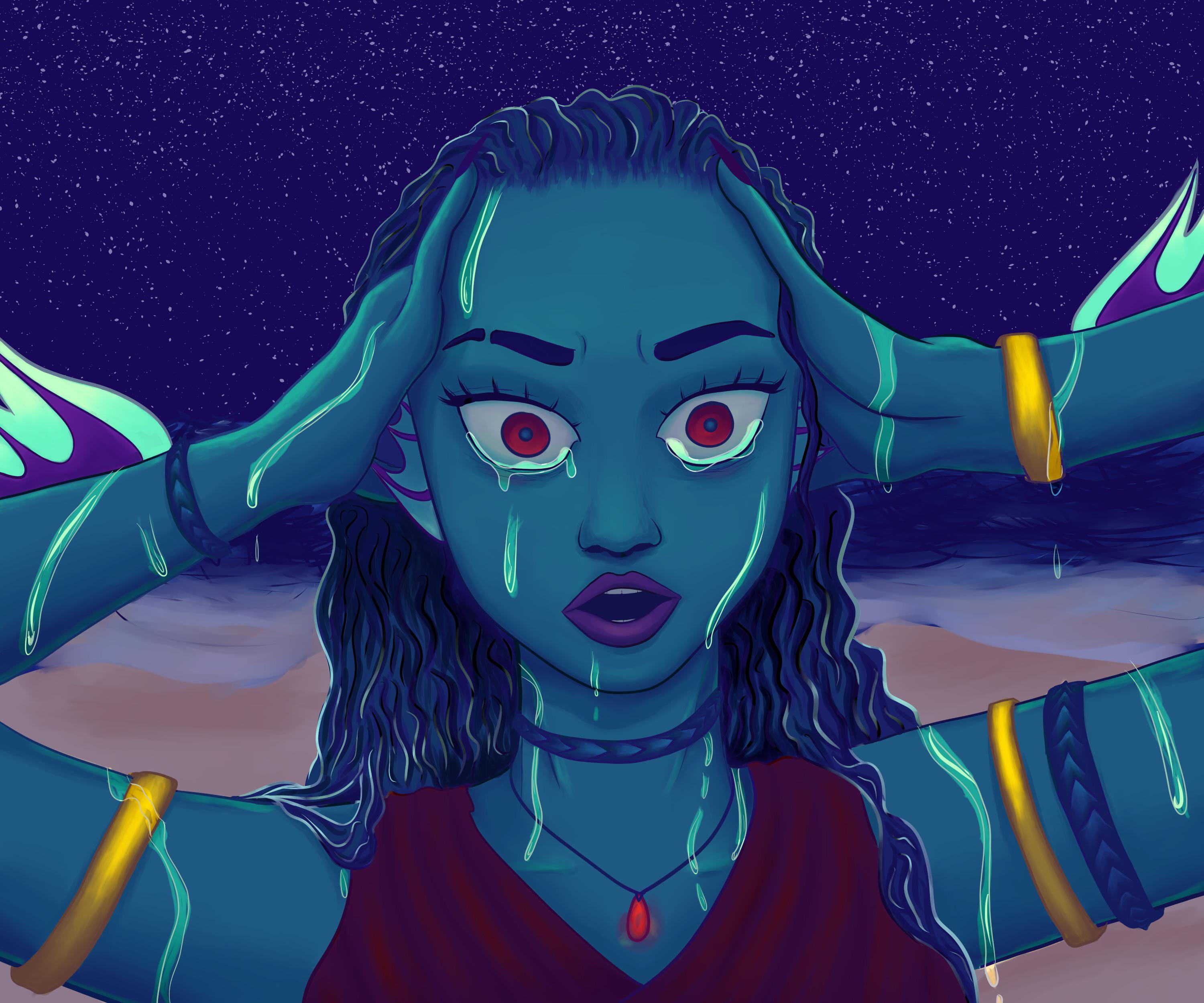 [OC] [Art] Aslidyn, triton warlock | Scrolller