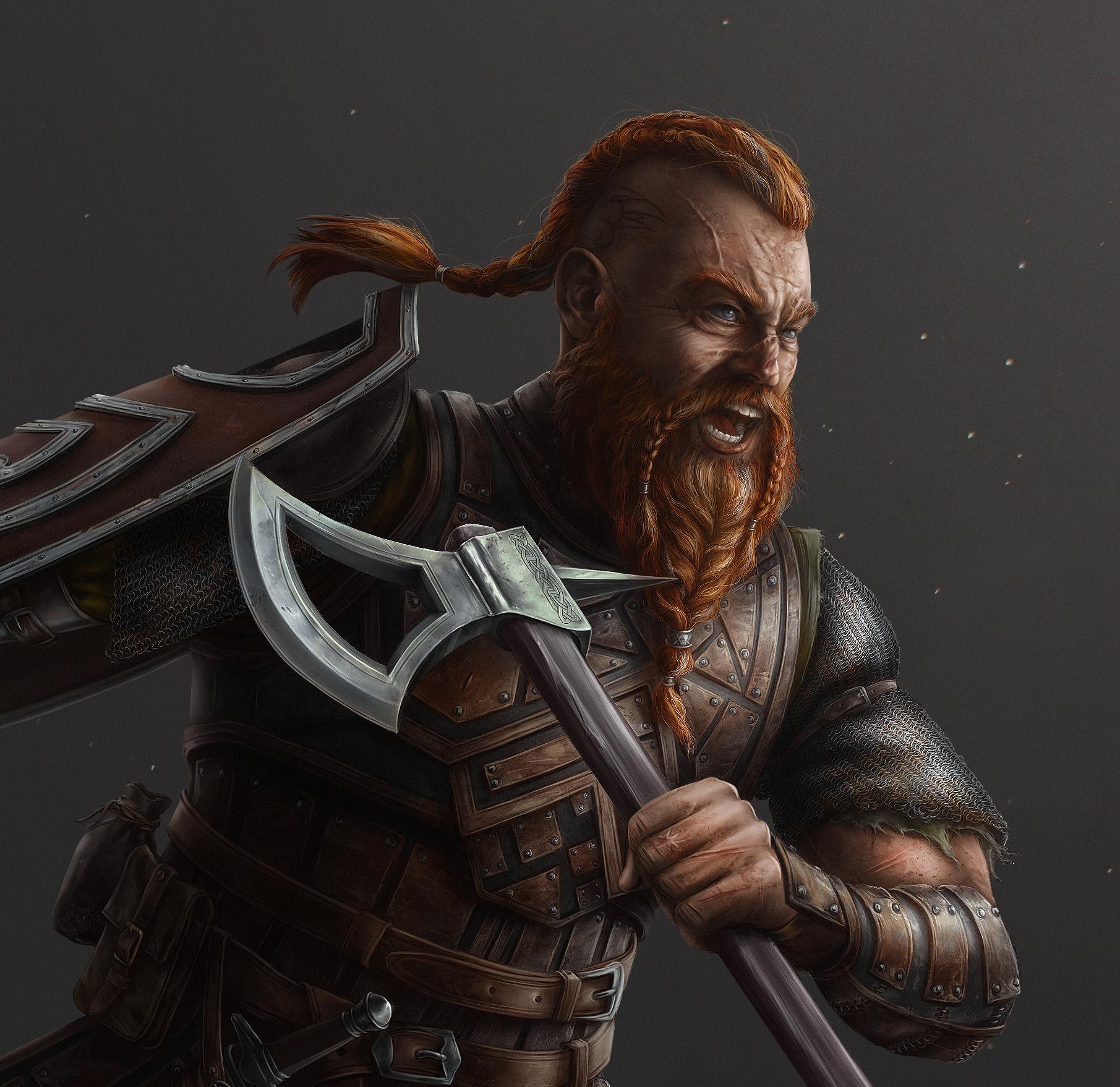 [OC] [ART] Bæyron Fields - Dwarf Fighter | Scrolller