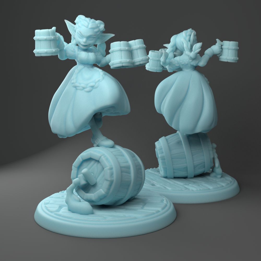 [OC][Art] - Custom Goblin Barmaid Mini! | Scrolller