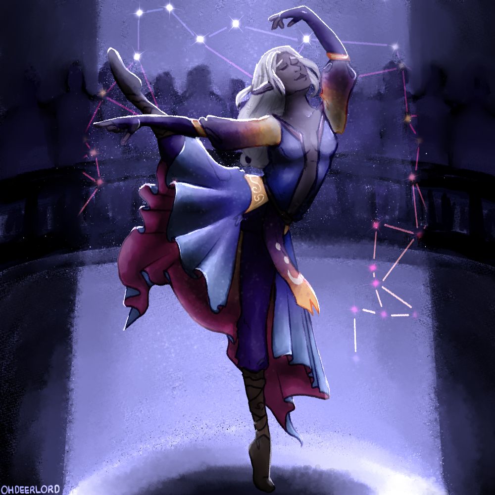 [OC] [ART] Drow Twilight Cleric | Scrolller