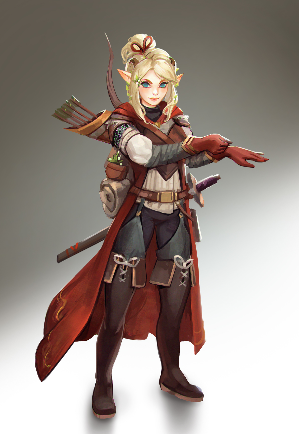 [OC] [Art] Omella, Fey Wanderer ranger | Scrolller