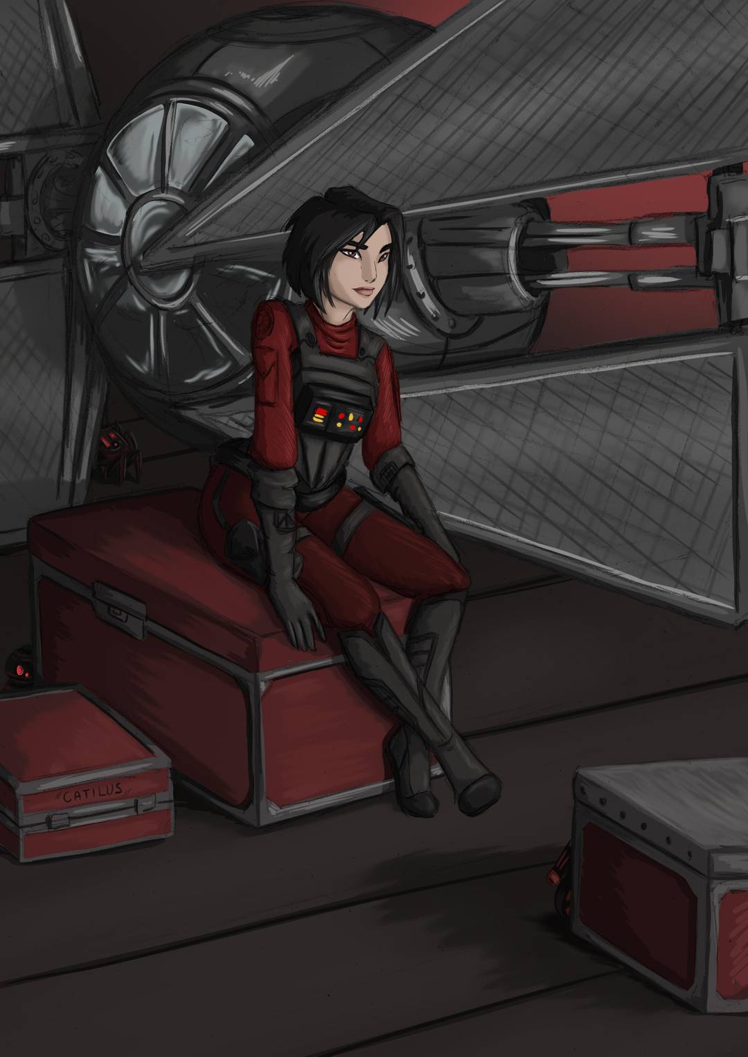 [OC] [ART] Whisper, Imperial TIE Fighter Pilot – by Catilus | Scrolller