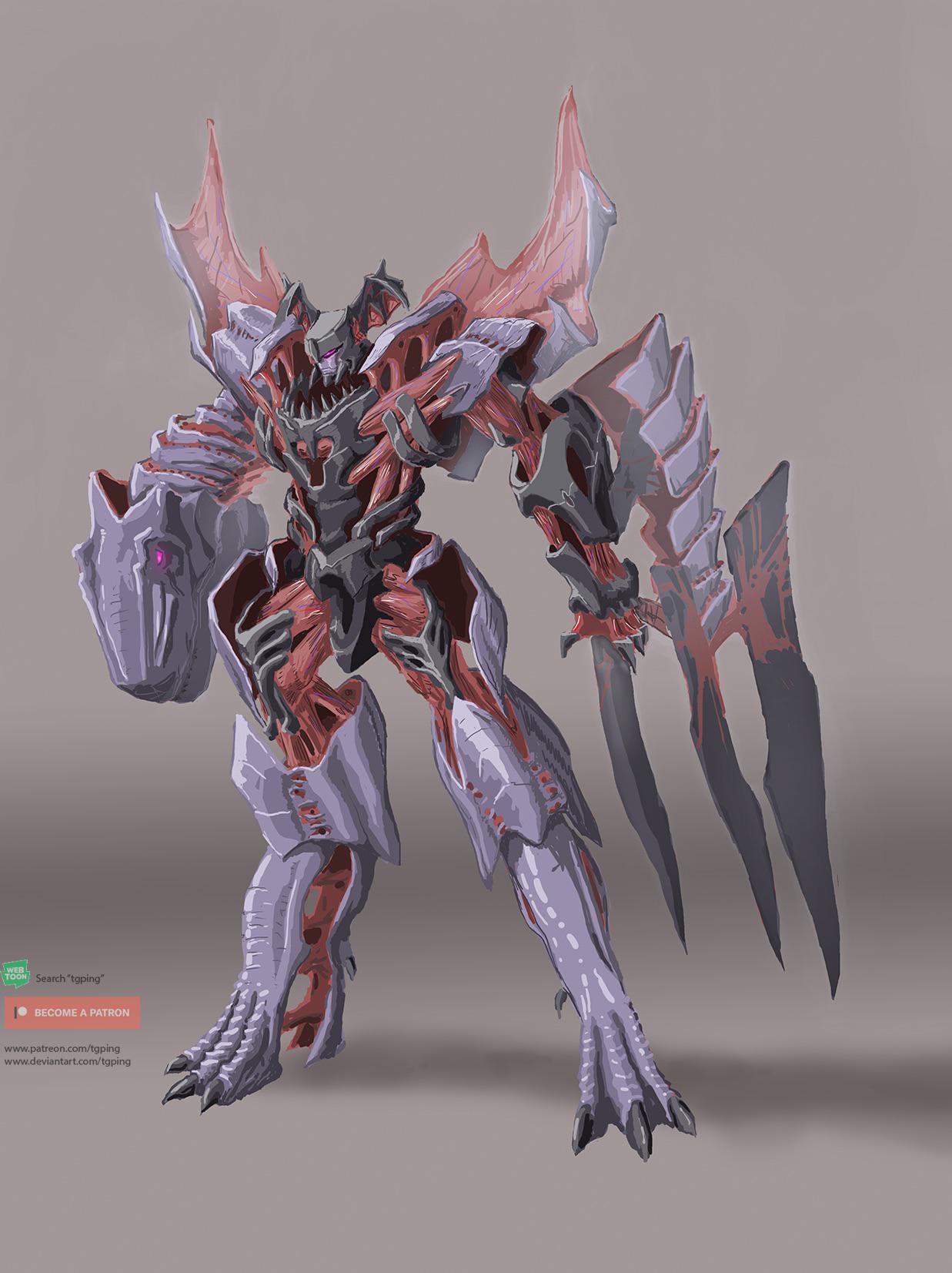 Oc BW movie Megatron design :) also first fully digital painting ...