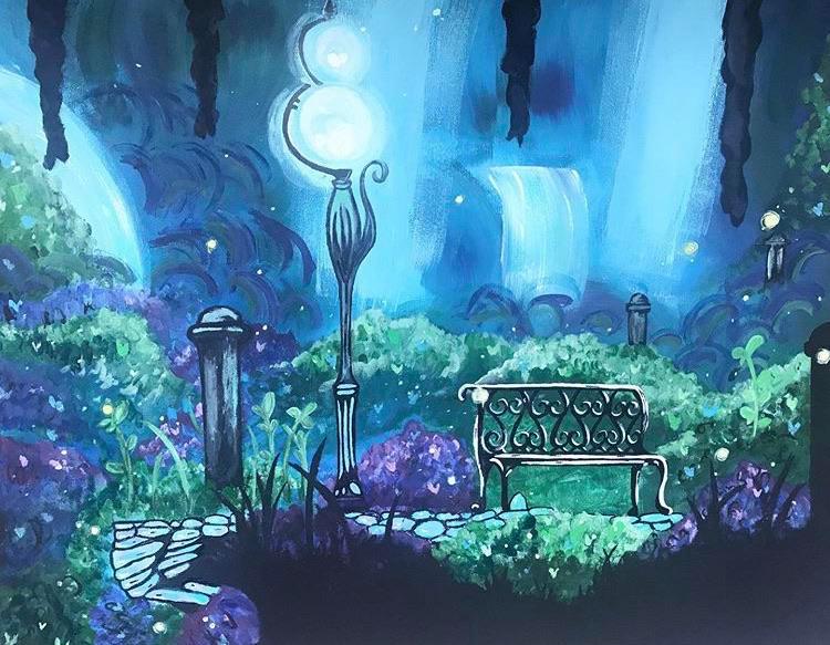 [OC] Channeled my Hollow Knight obsession into a Greenpath Fanart painting | Scrolller