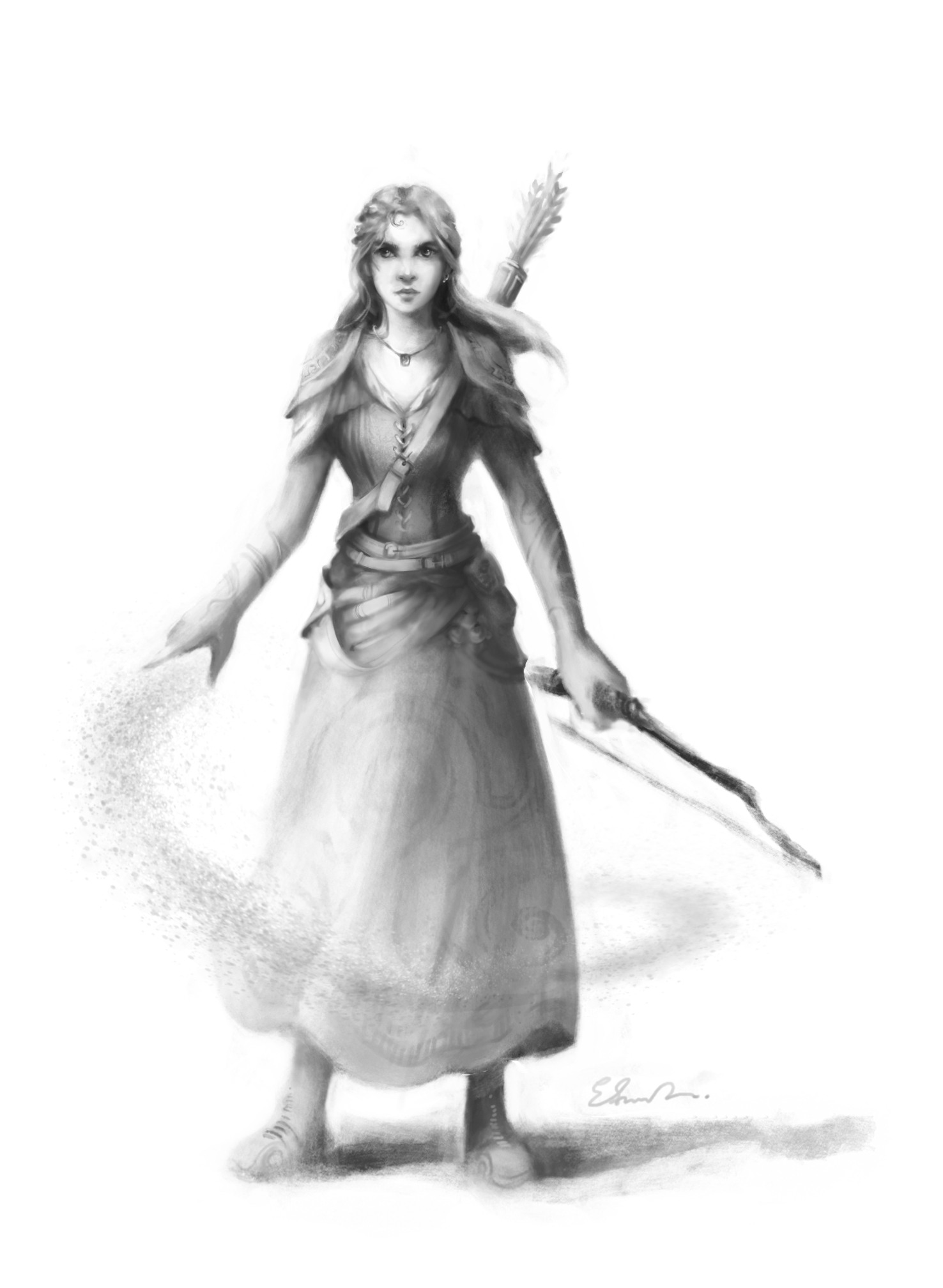 [OC] Female warrior character | Scrolller