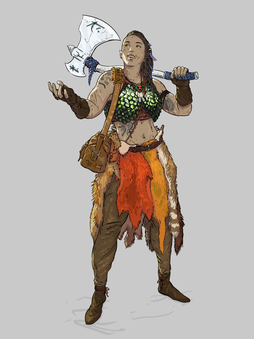 [OC] Moahni the Half-Orc Totem Warrior Blood Hunter | Scrolller