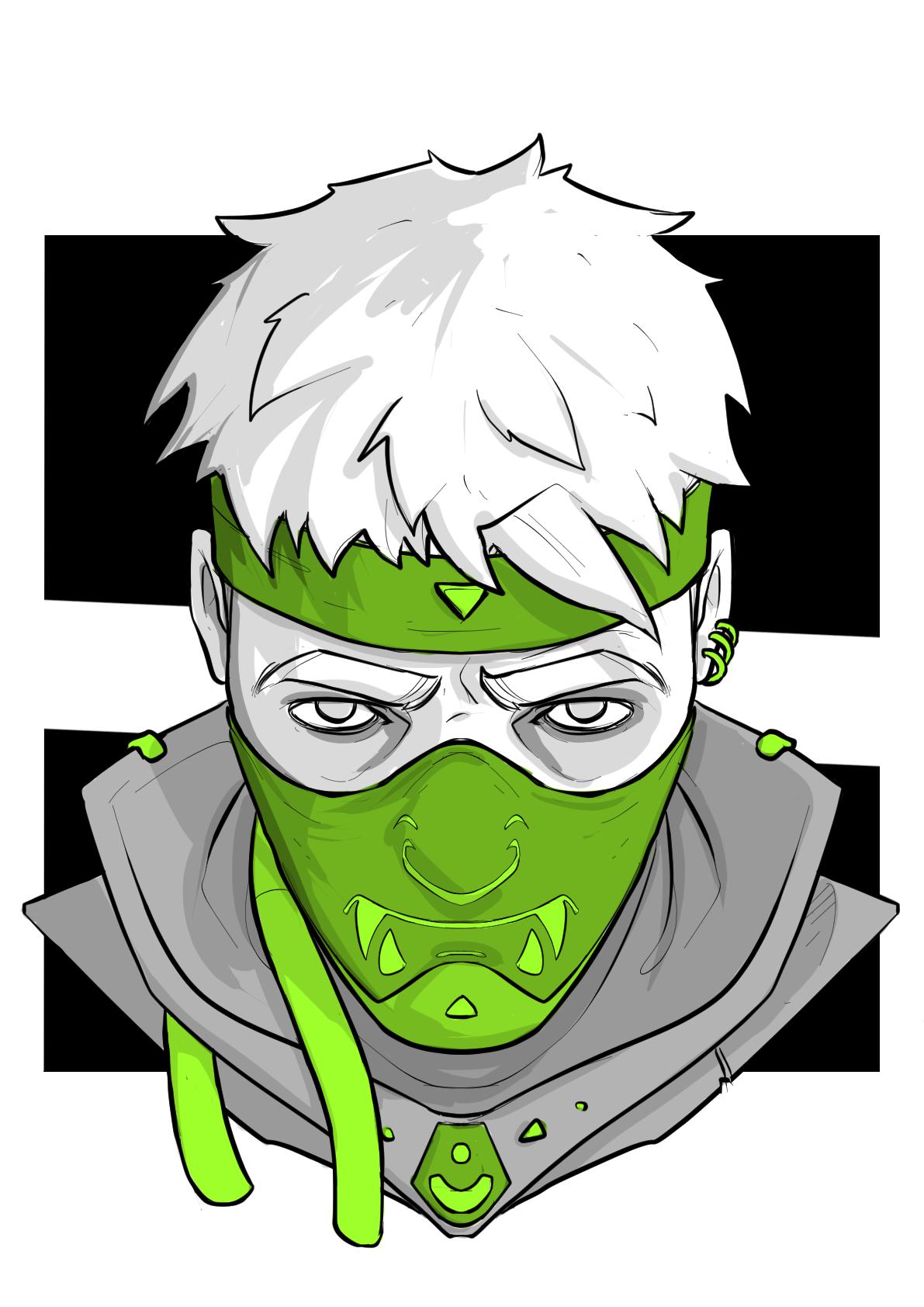 [OC] My 14th character design for my cyberpunk Inktober | Scrolller