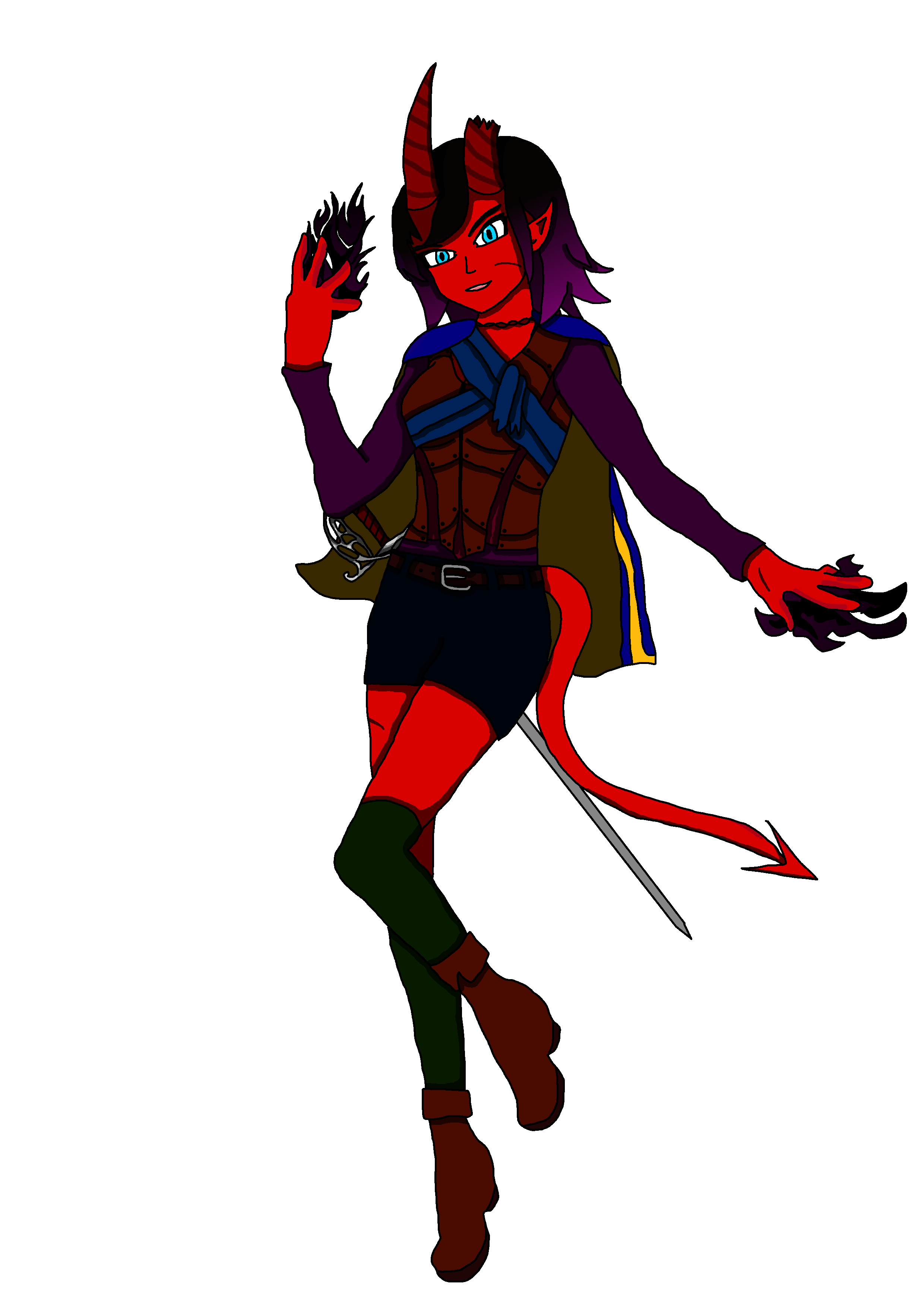 [OC] Natrissa Yutari, my tiefling rogue / sorcerer | Scrolller