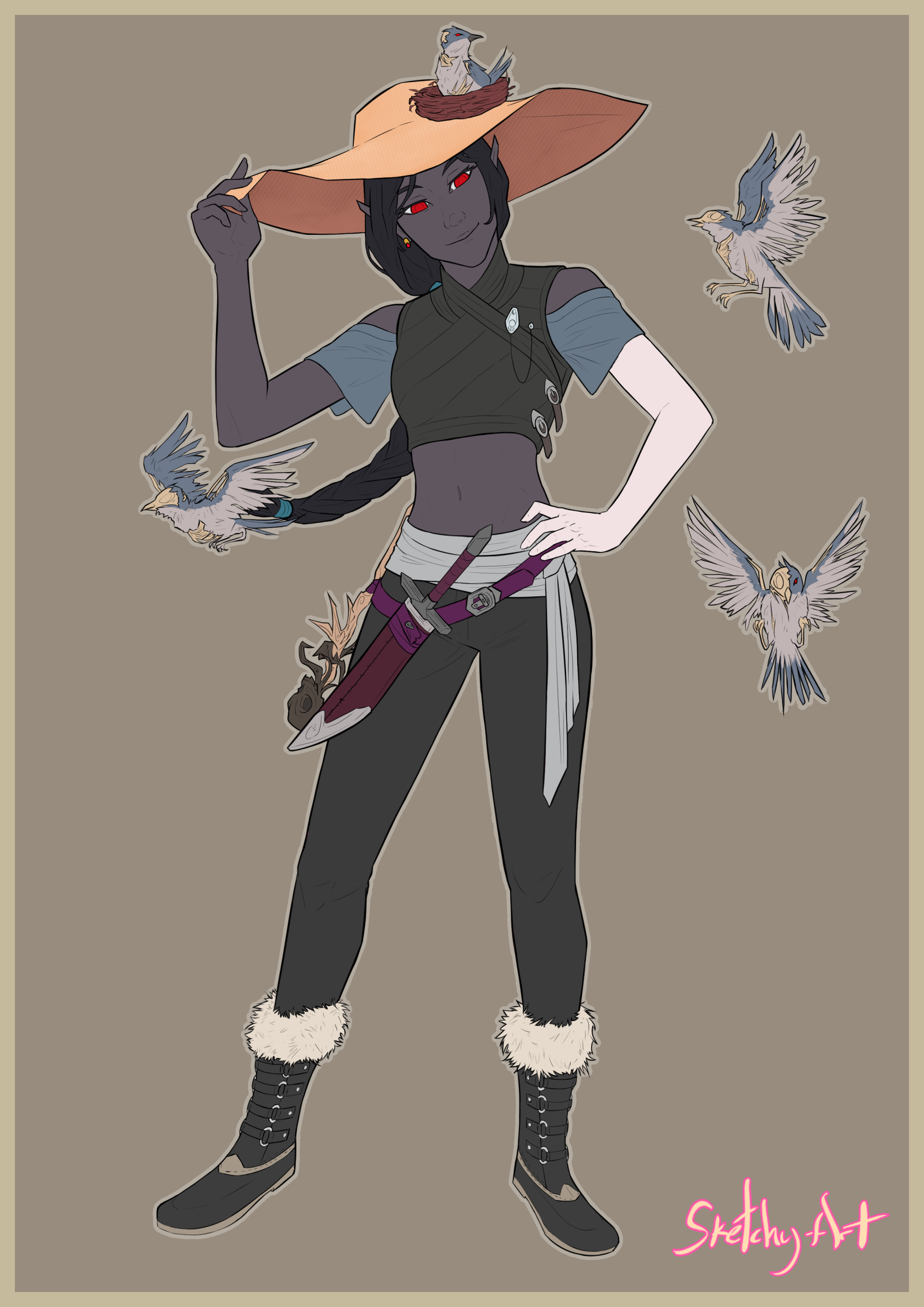 [OC] Sassandra, dark-elf necromancer. | Scrolller