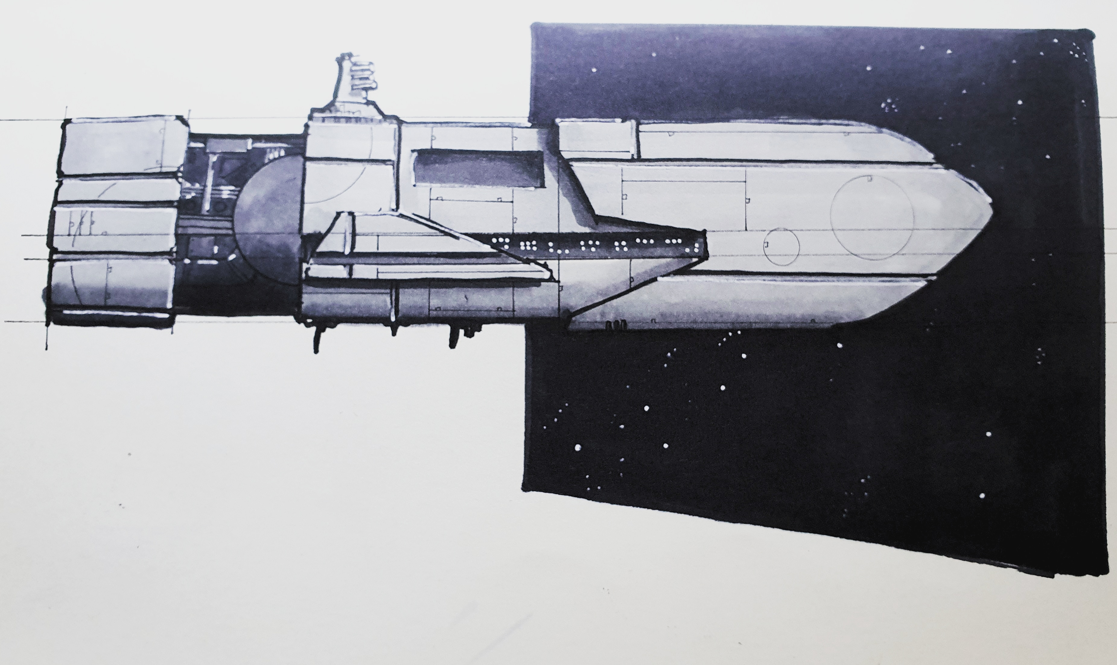 [OC] Simple space cruiser. | Scrolller