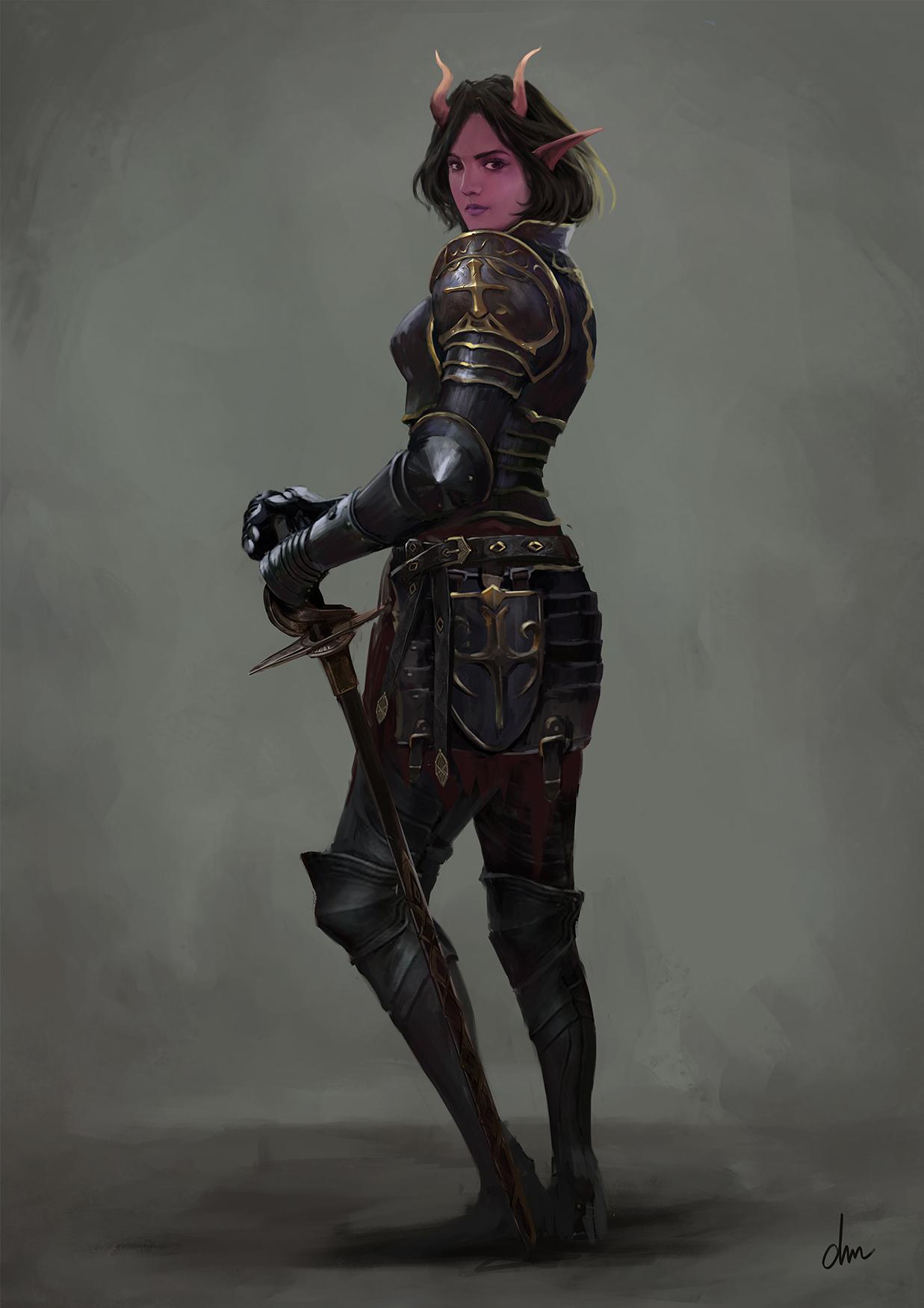 [OC] Tiefling Paladin - DnD character | Scrolller
