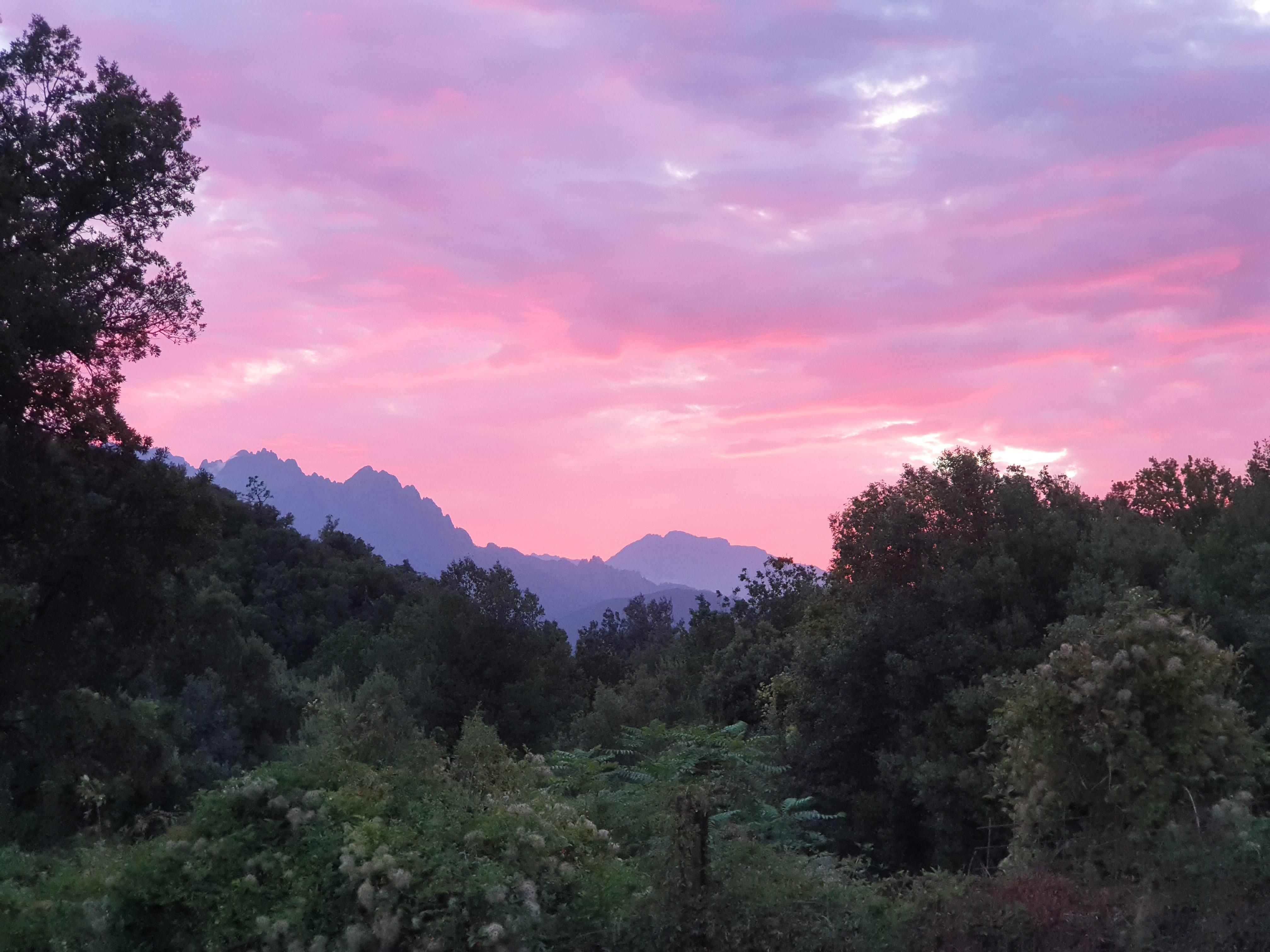 October sunset in center Corsica | Scrolller