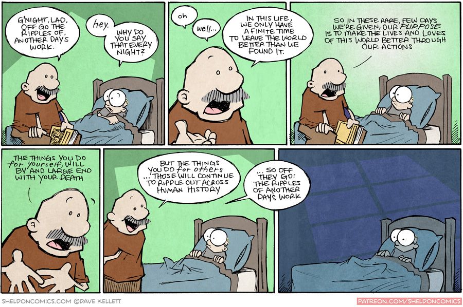 Off go the ripples of another day's work. [comic.] (x/r/comics) | Scrolller