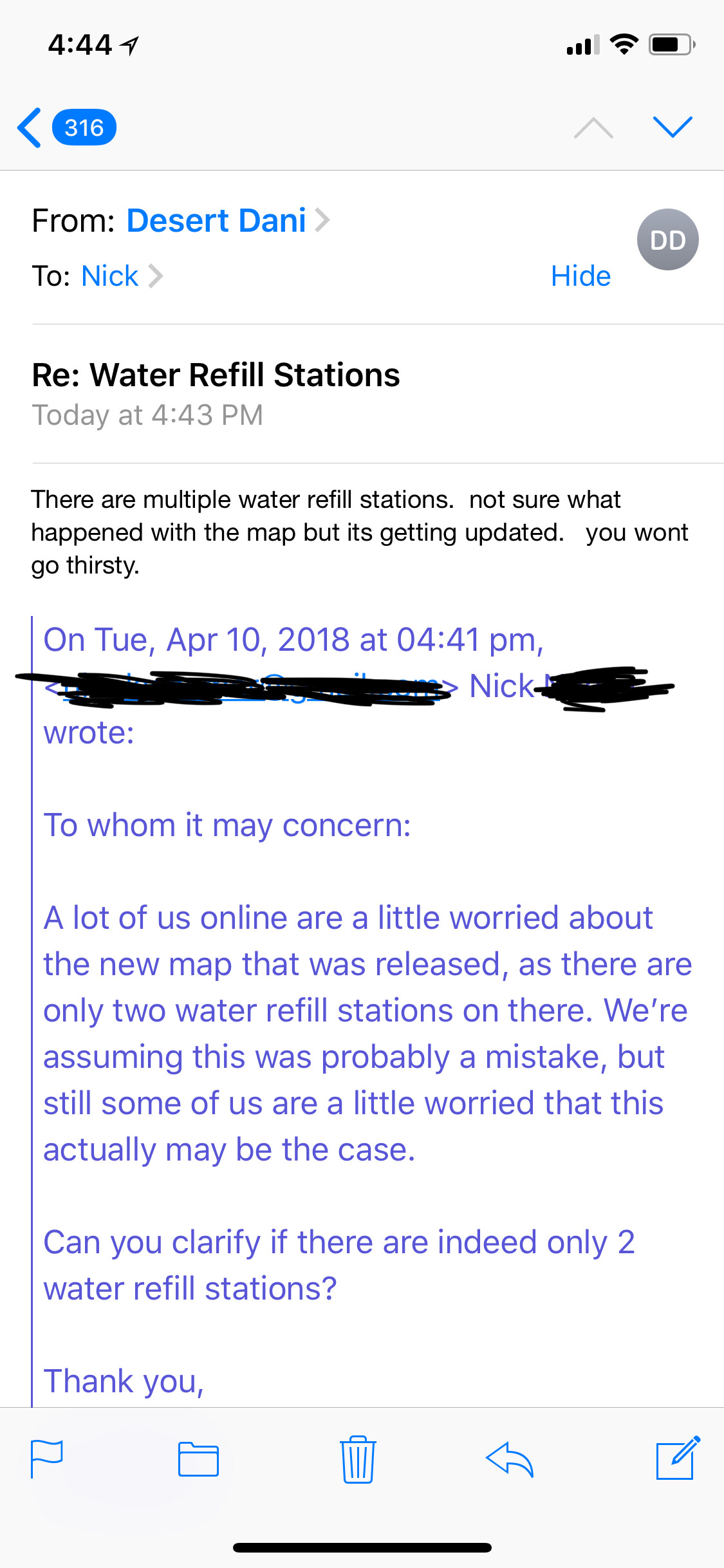 OFFICIAL word about the water refill stations: it’s just a mistake. :) | Scrolller