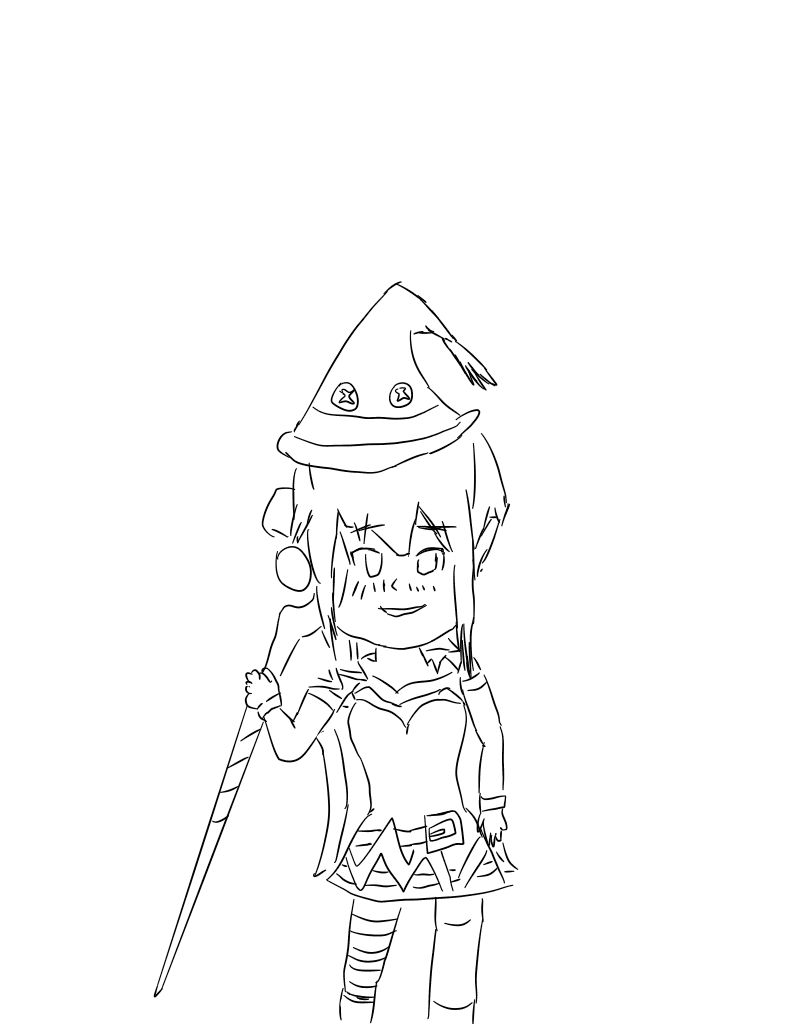 (OG)Megu cuddling on her wand | Scrolller