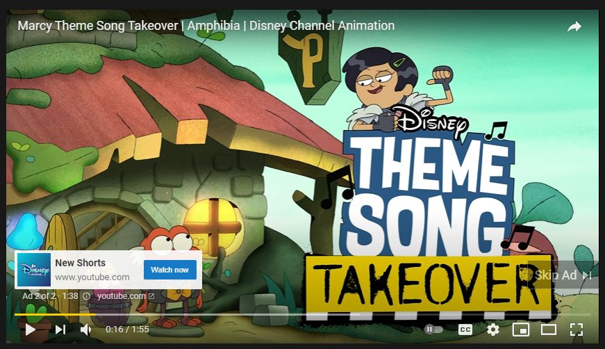 Oh my frog guys, i just got the new Theme Song Takeover as a YT ad! | Scrolller