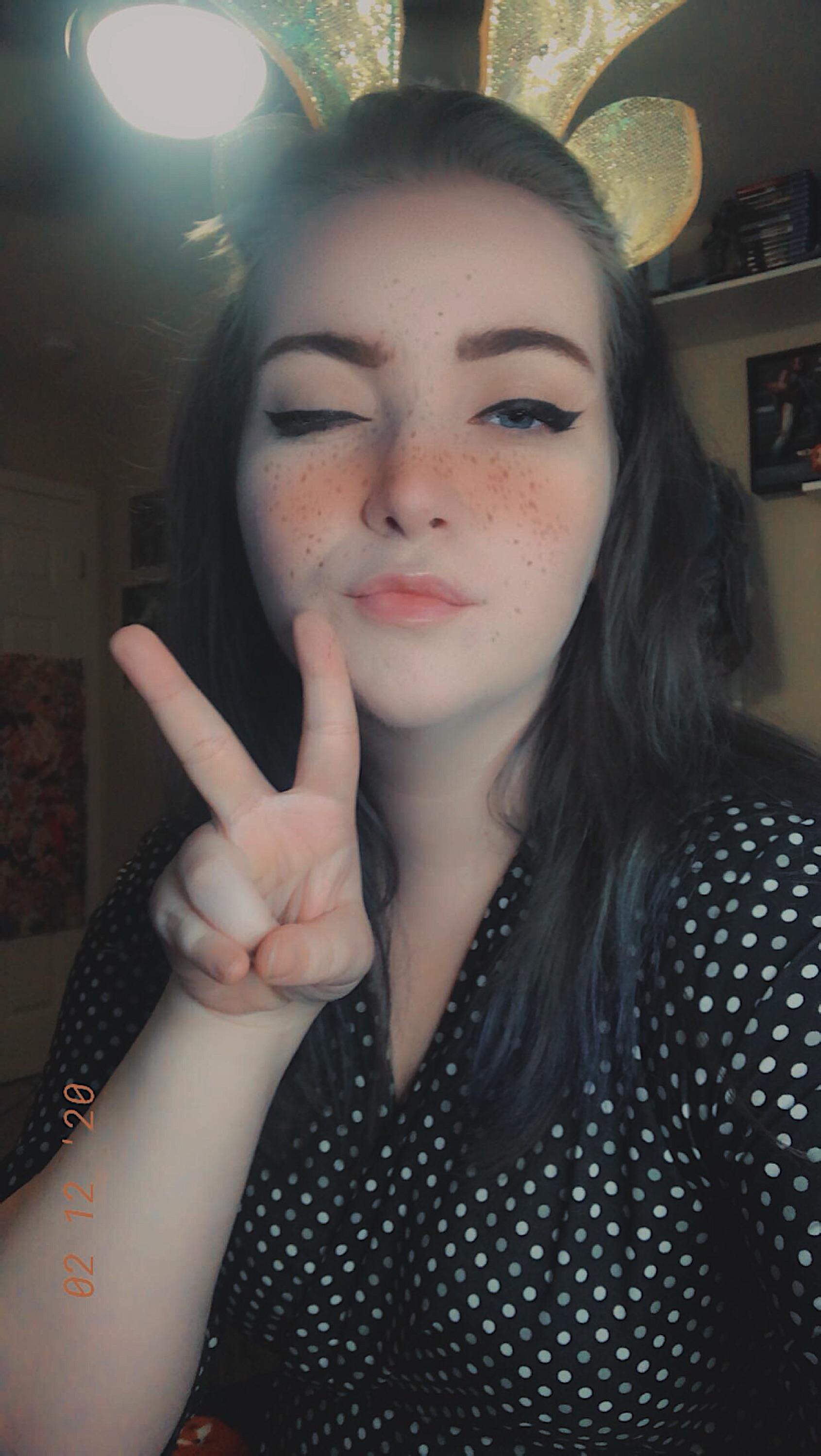 Oh no.. not a filter making me wish I had freckles. featuring my antlers I was using as a ...