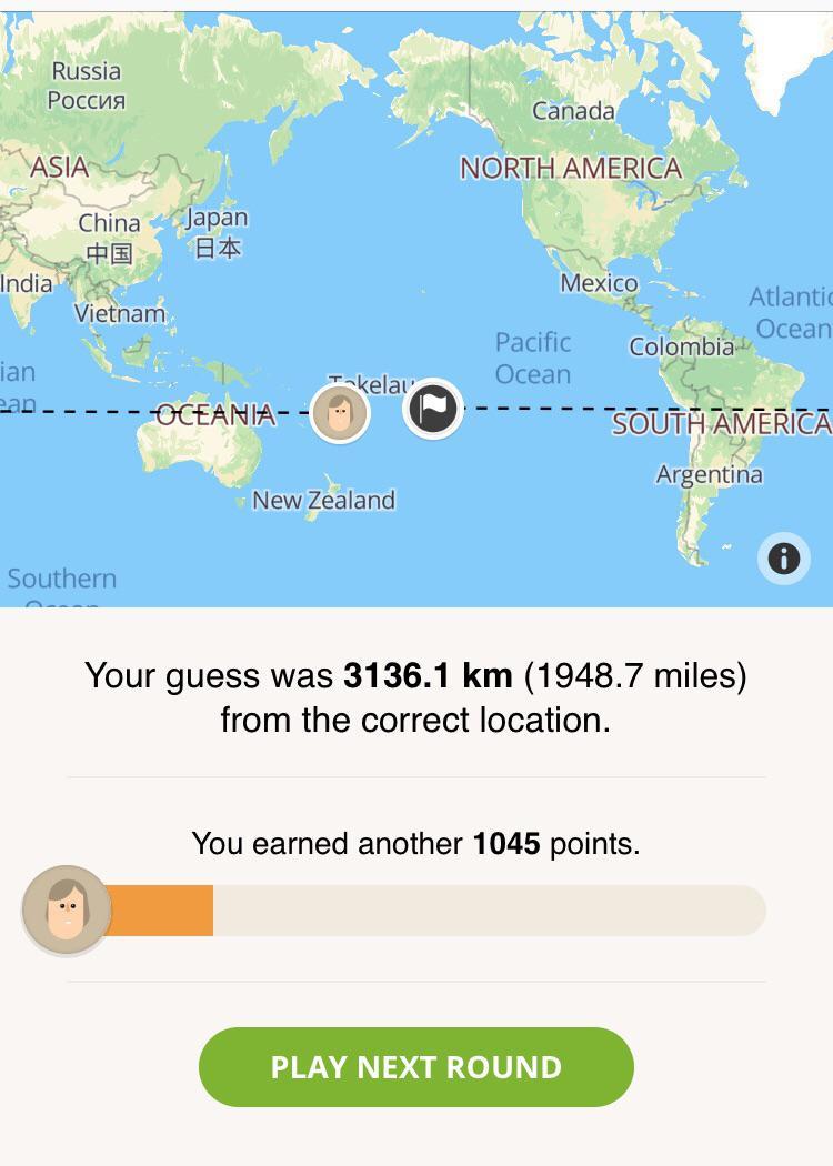 Ok geoguessr really loving the new mapping system | Scrolller