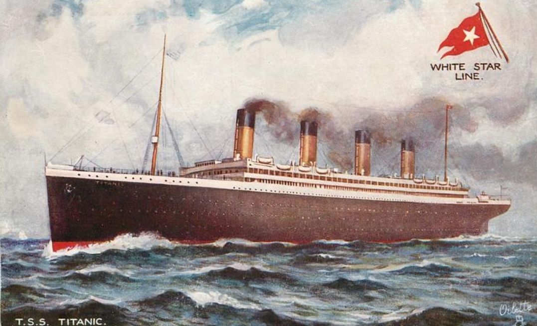 Old art of the infamous TSS Titanic | Scrolller