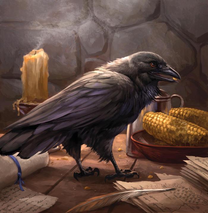 Old Bear's Raven by Sandara Tang | Scrolller